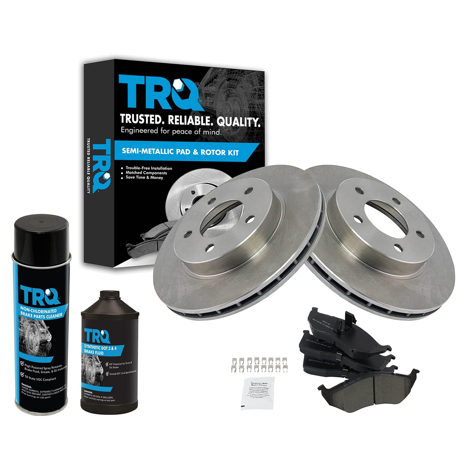 TRQ Front Brake Pad & Rotor Kit w/Fluids for Concorde LHS Yorker ...
