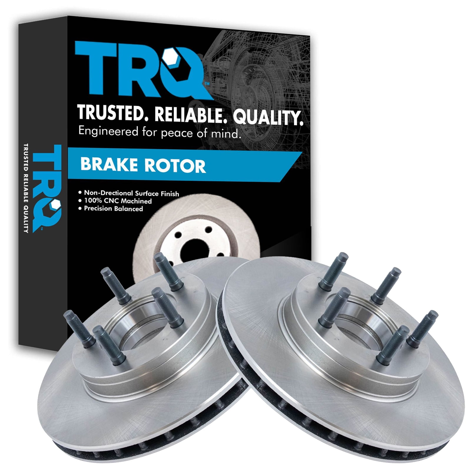 TRQ Front Brake Rotors Set Vented Fits Select 1995-1997 Ford Ranger ...
