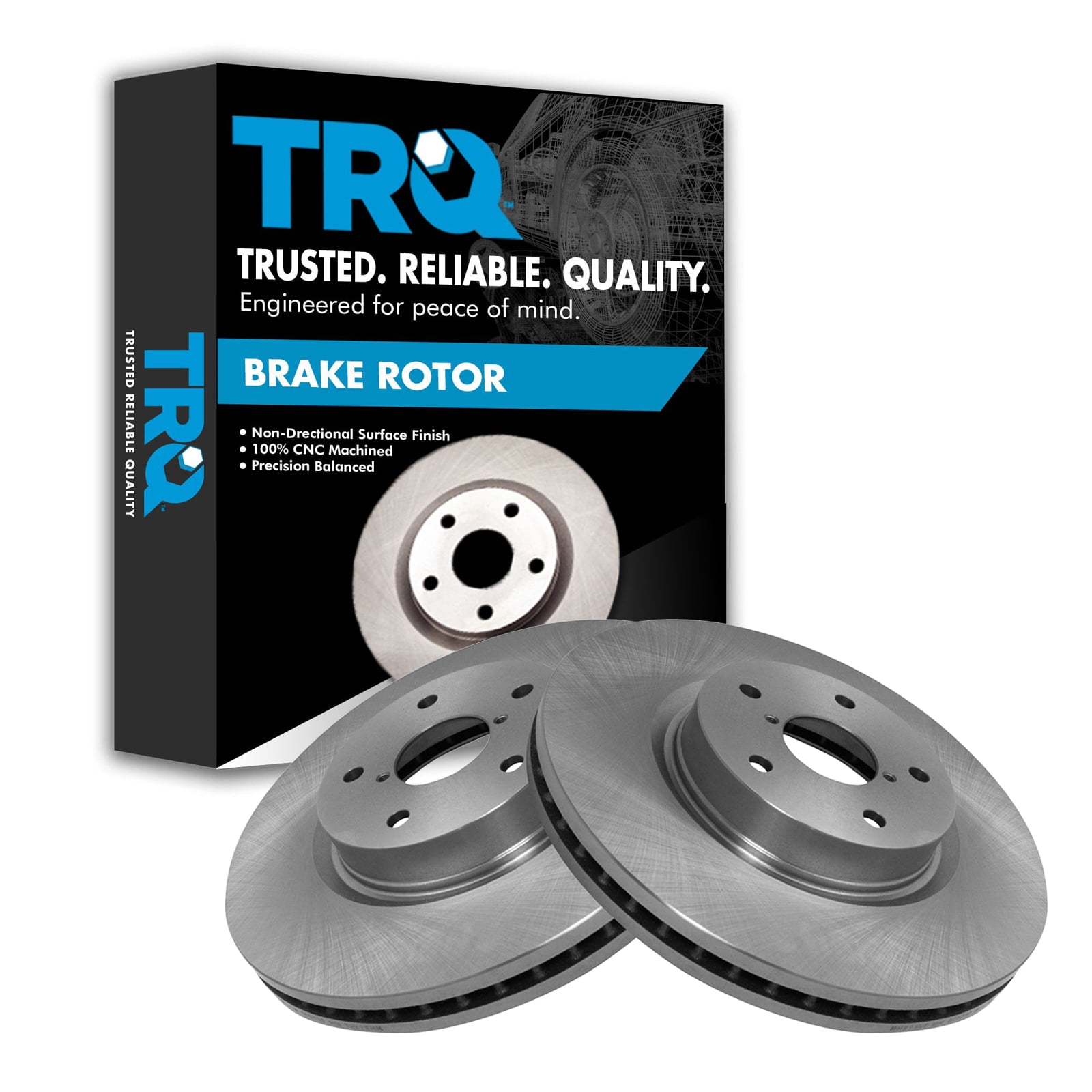 TRQ Front Brake Rotors Set Vented Fits Select 2006-2007 Subaru B9 ...