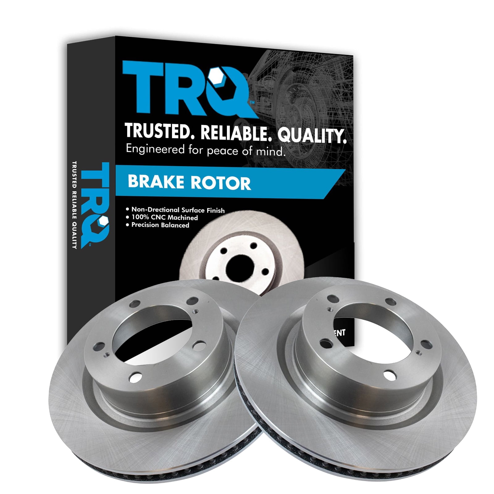 TRQ Front Brake Rotors Set Vented Fits Select 2016-2021 Lexus LX570 ...