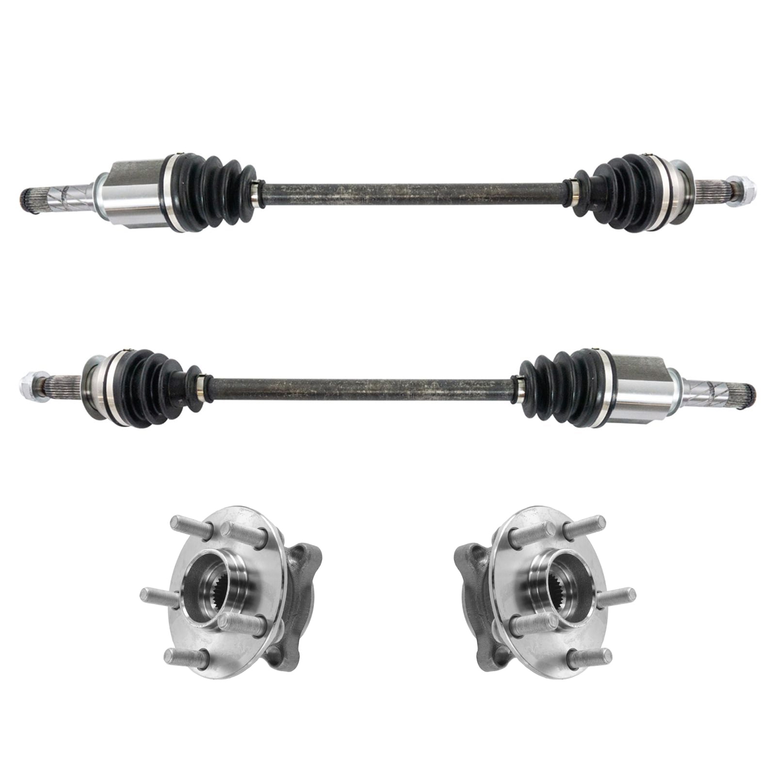 TRQ Front CV Axle Shaft Assembly Wheel Hub Bearing Kit Set 4pc for ...