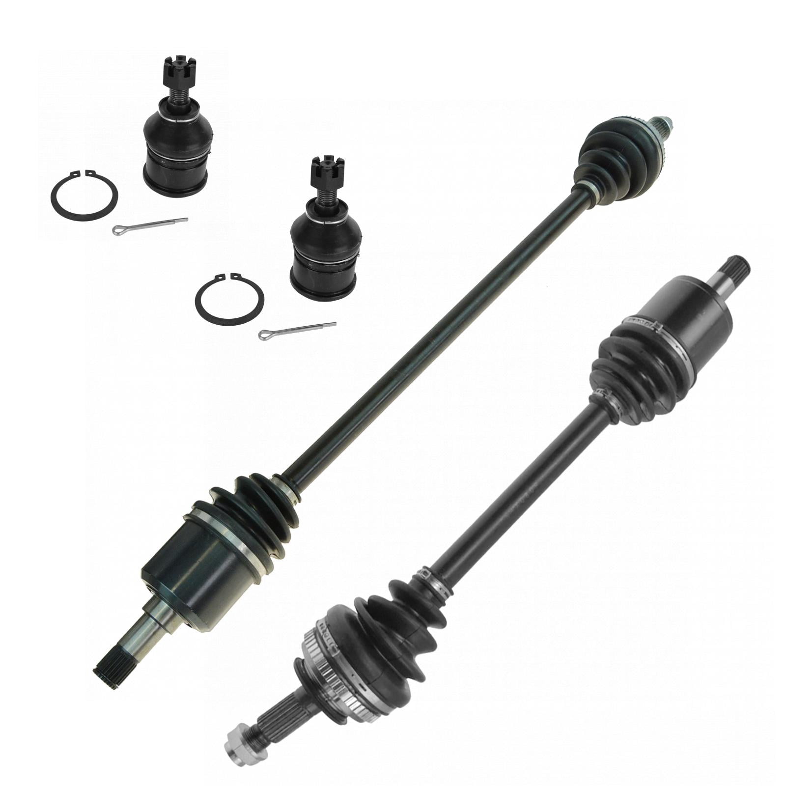 TRQ Front CV Axles Lower Ball Joints Fits 92-00 Honda Civic 93-97 Civic ...