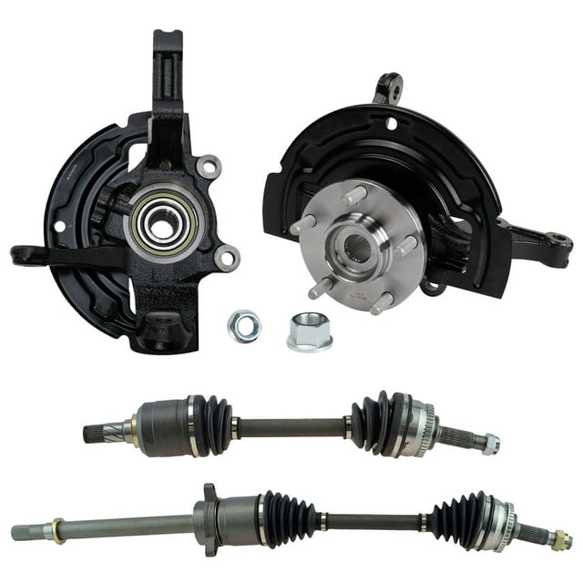 TRQ Front CV Axles & Wheel Hubs & Bearings Fits 2002-2006 Nissan Altima ...