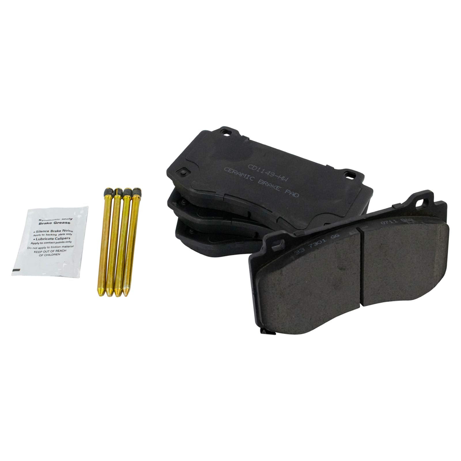 TRQ Front Ceramic Brake Pad Kit for 300C Challenger Charger Magnum SRT ...