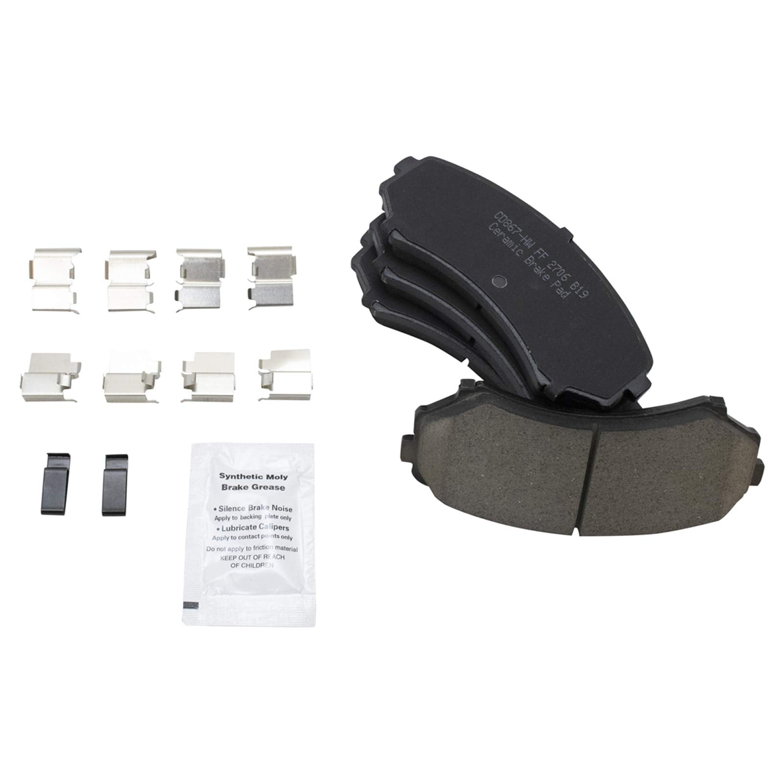 TRQ Front Ceramic Brake Pad Kit for Passport Axiom Rodeo Endeavor ...