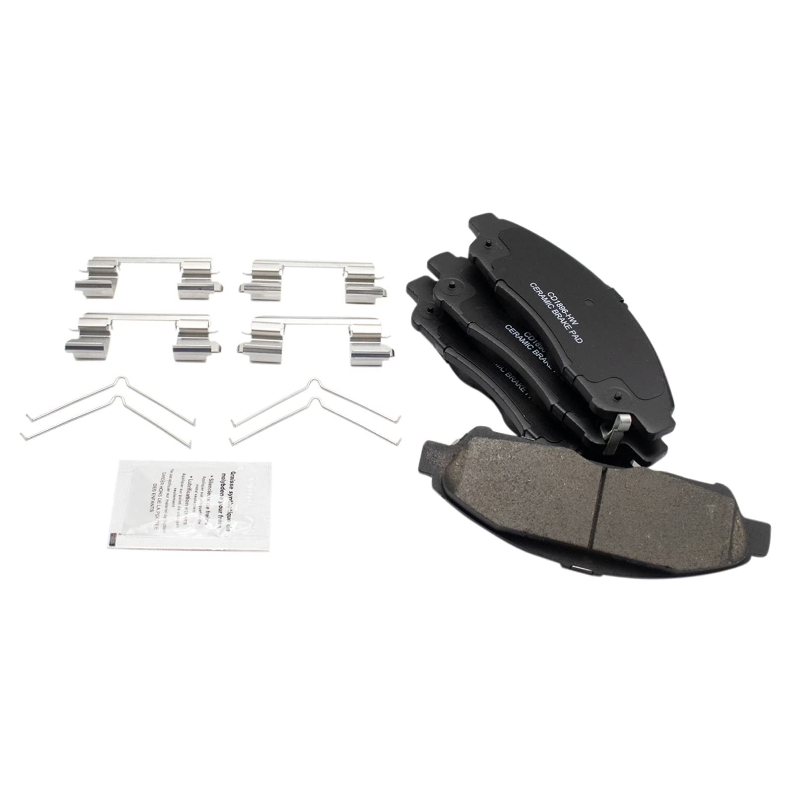 TRQ Front Ceramic Brake Pad Set for Chevy Blazer Enclave Traverse ...
