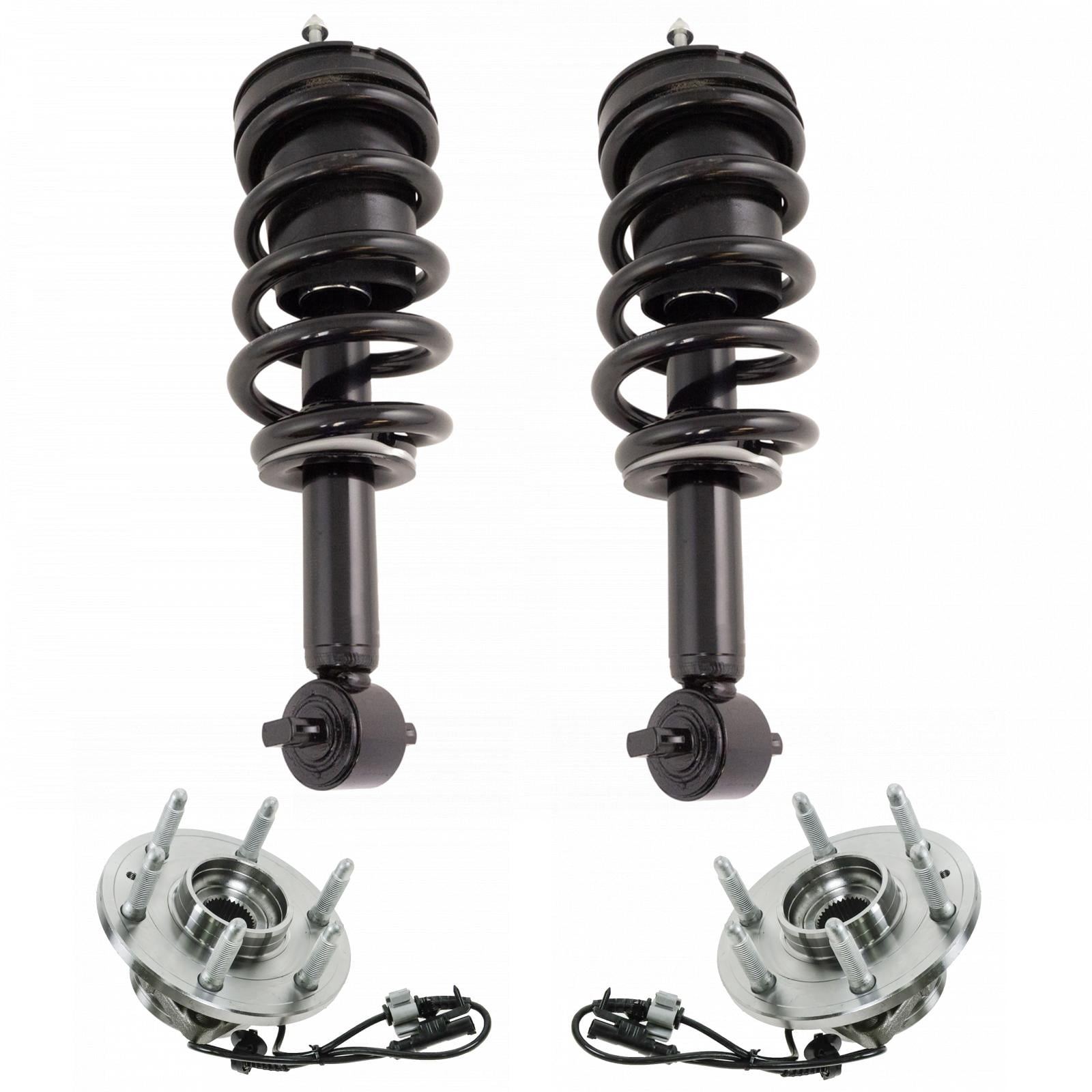 TRQ Front Complete Loaded Strut Spring Assembly Wheel Hub Bearing ...