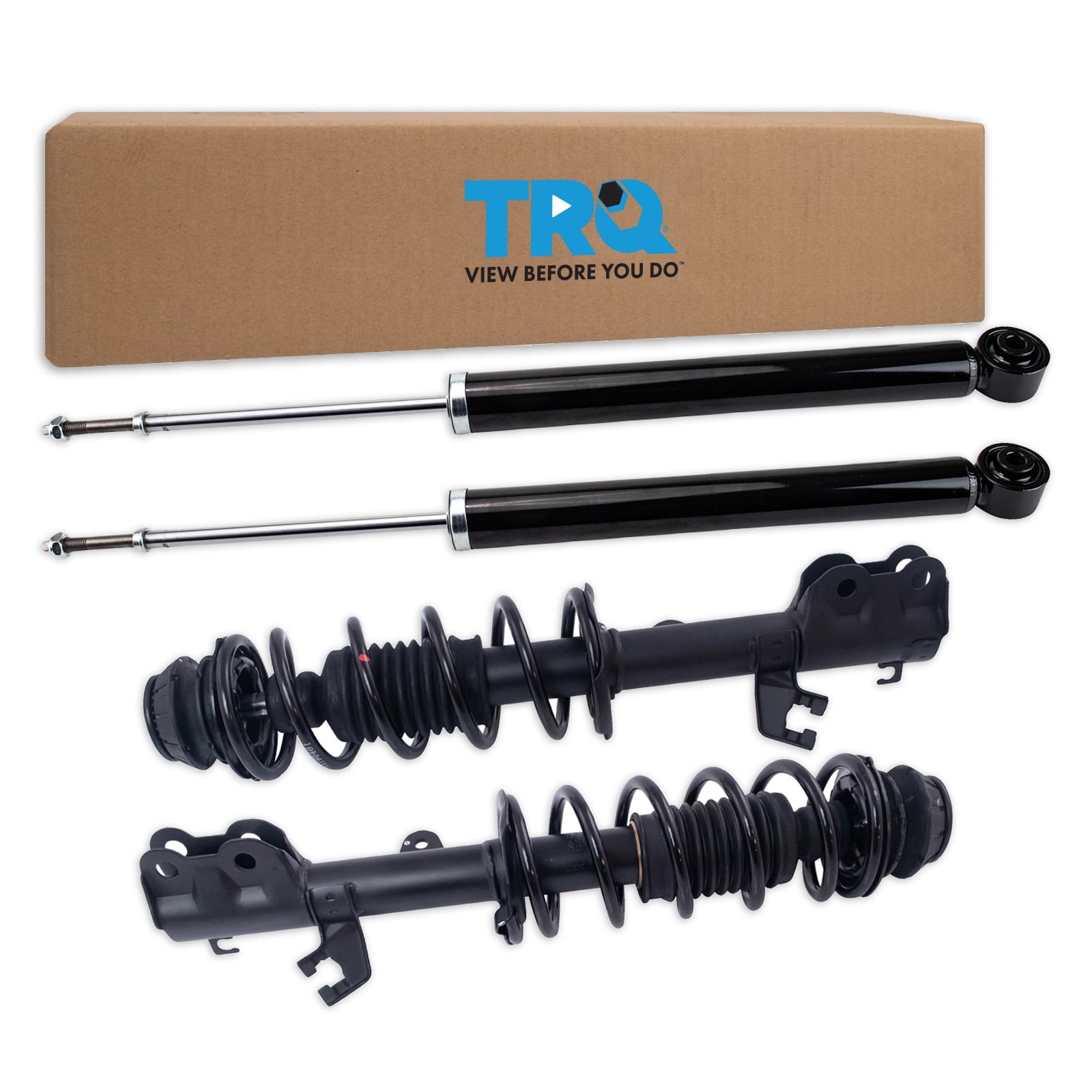 TRQ Front and Rear Complete Strut Assembly & Shock Absorber Kit ...