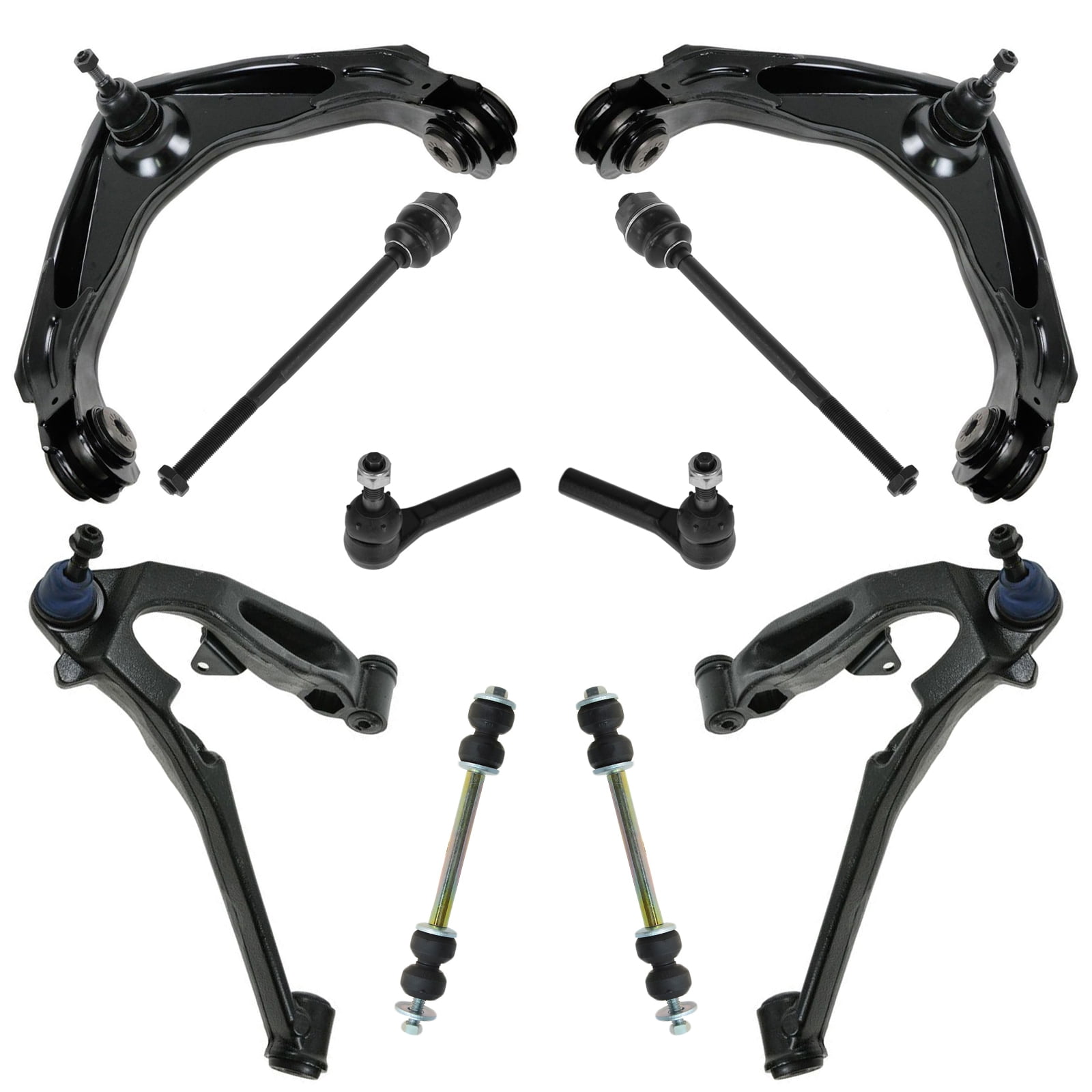 TRQ Front Control Arm Ball Joint Sway Link Tie Rod Steering Suspension ...