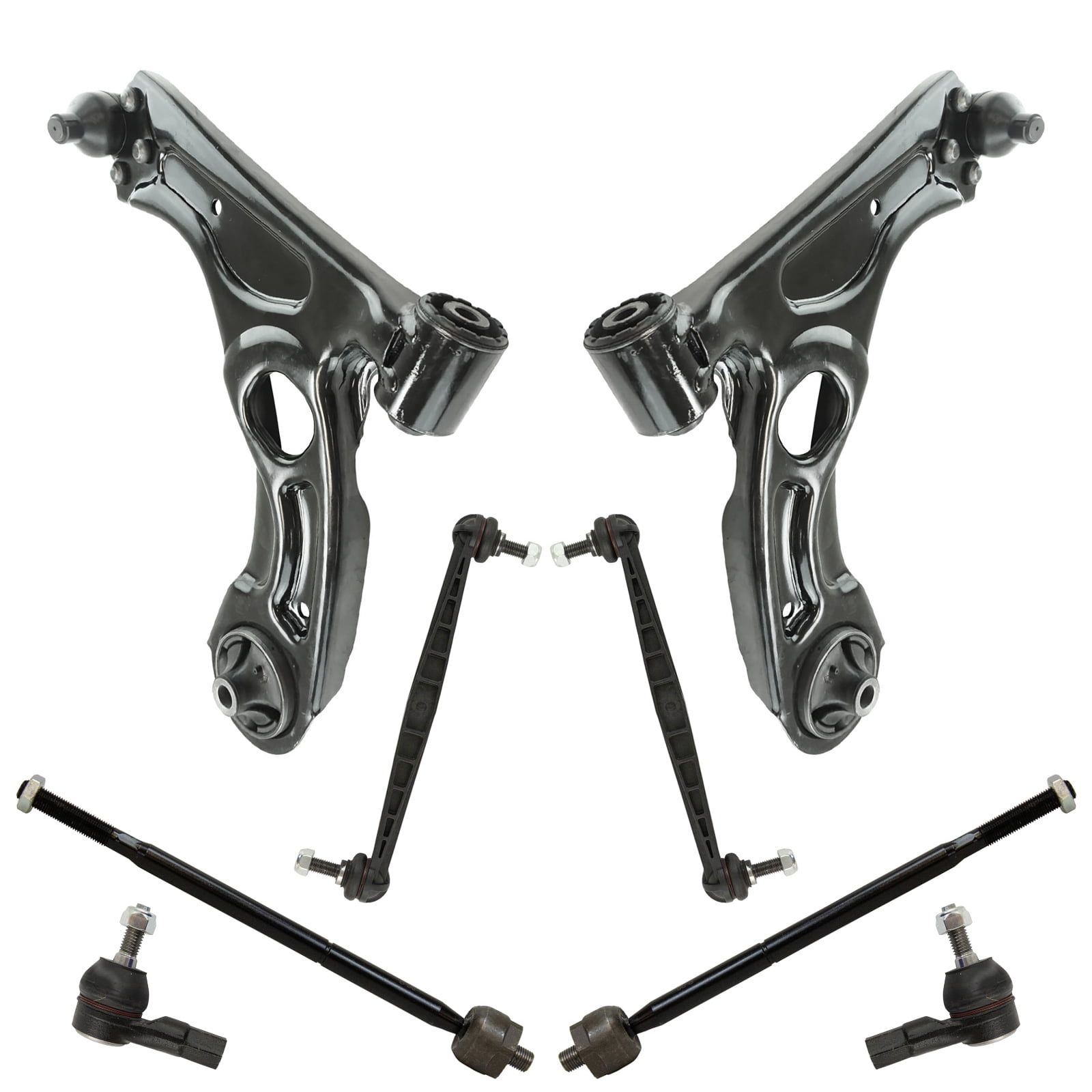 TRQ Front Control Arm Ball Joint Sway Link Tie Rod Suspension Kit 8pc for Sonic PSA65125 Fits ...