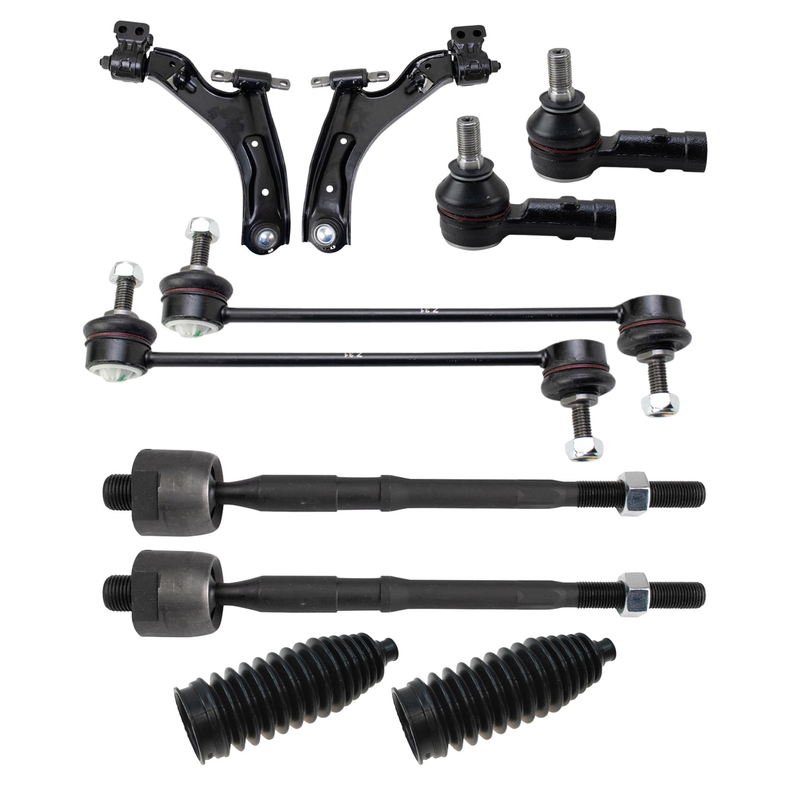 TRQ Front Suspension Control Arms, Tie Rods & Links Kit for 2013-2016 ...