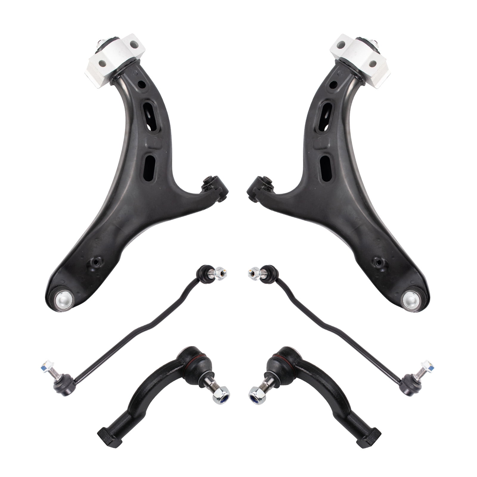 TRQ Front Control Arms, Tie Rods, Ball Joint Suspension Kit, Fits 2015 ...