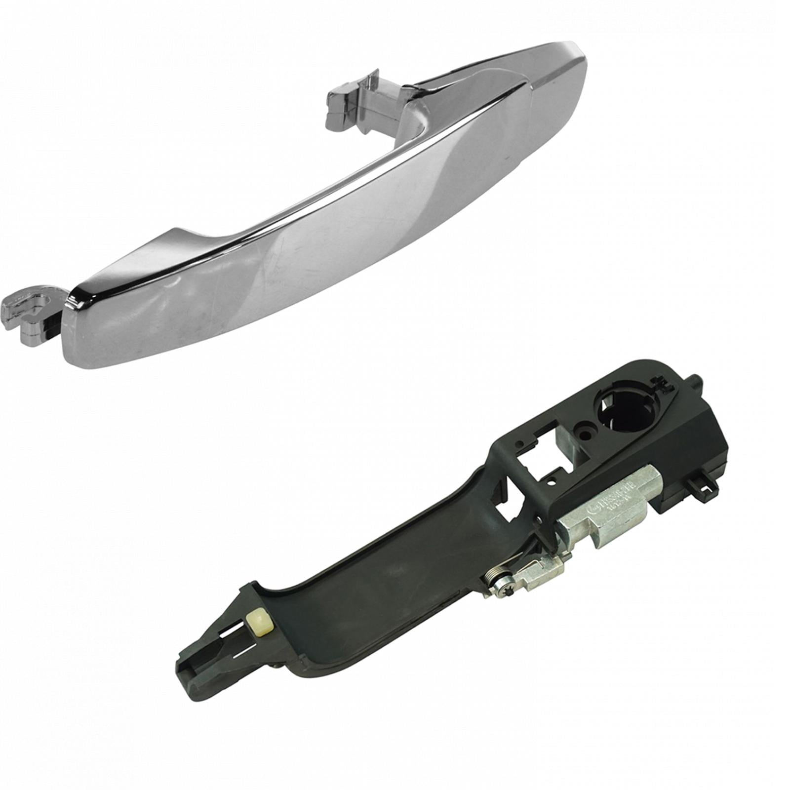 TRQ Front Exterior Chrome Door Handle with Reinforcement Base RH ...