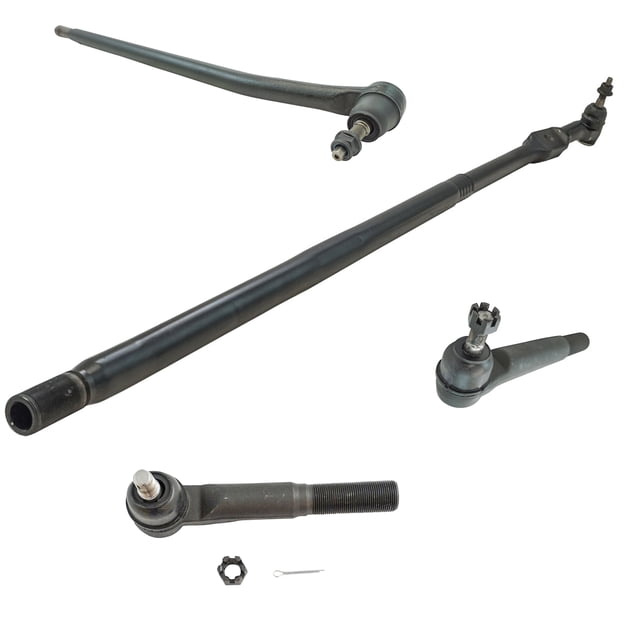 TRQ Front Inner Outer Tie Rod End Drag Link Steering Set 4pc for Ram ...