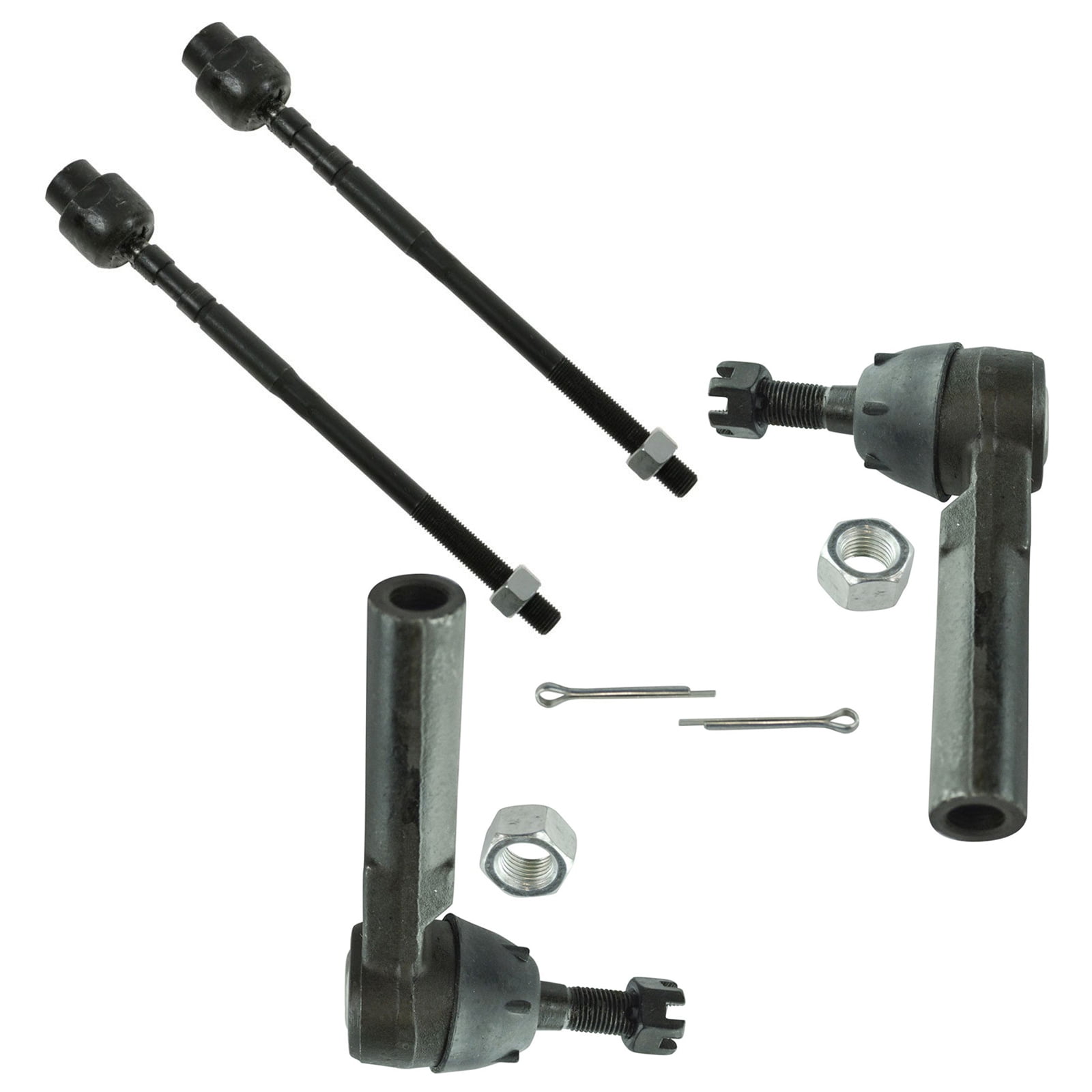 TRQ Front Inner Outer Tie Rod Ends Driver Passenger Kit Set 4pc for Bonneville PSA55572 Fits ...