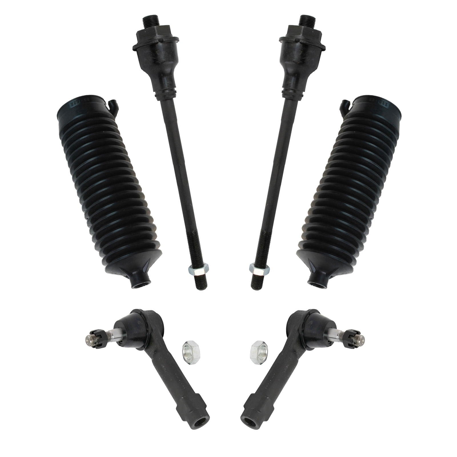 TRQ Front Inner Outer Tie Rod Set Fits 02-06 Cadillac 99-07 Chevrolet ...