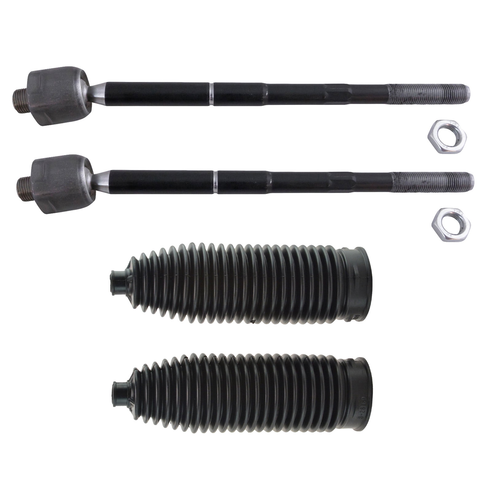 TRQ Front Inner Tie Rod End Boot Bellow Steering Kit LH RH Sides 4pc ...
