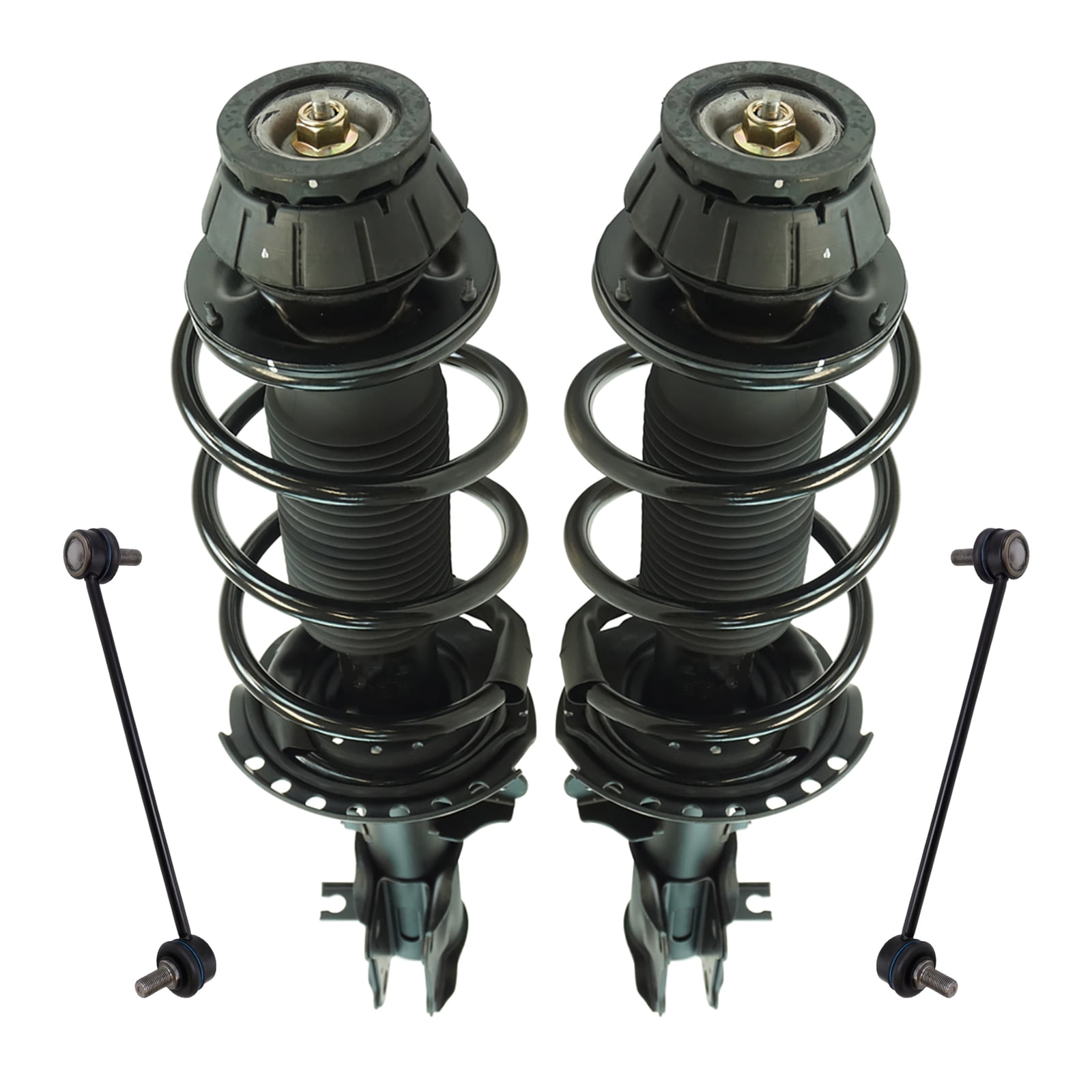 TRQ Front Loaded Complete Strut Spring Assembly Sway Bar Link Kit for ...