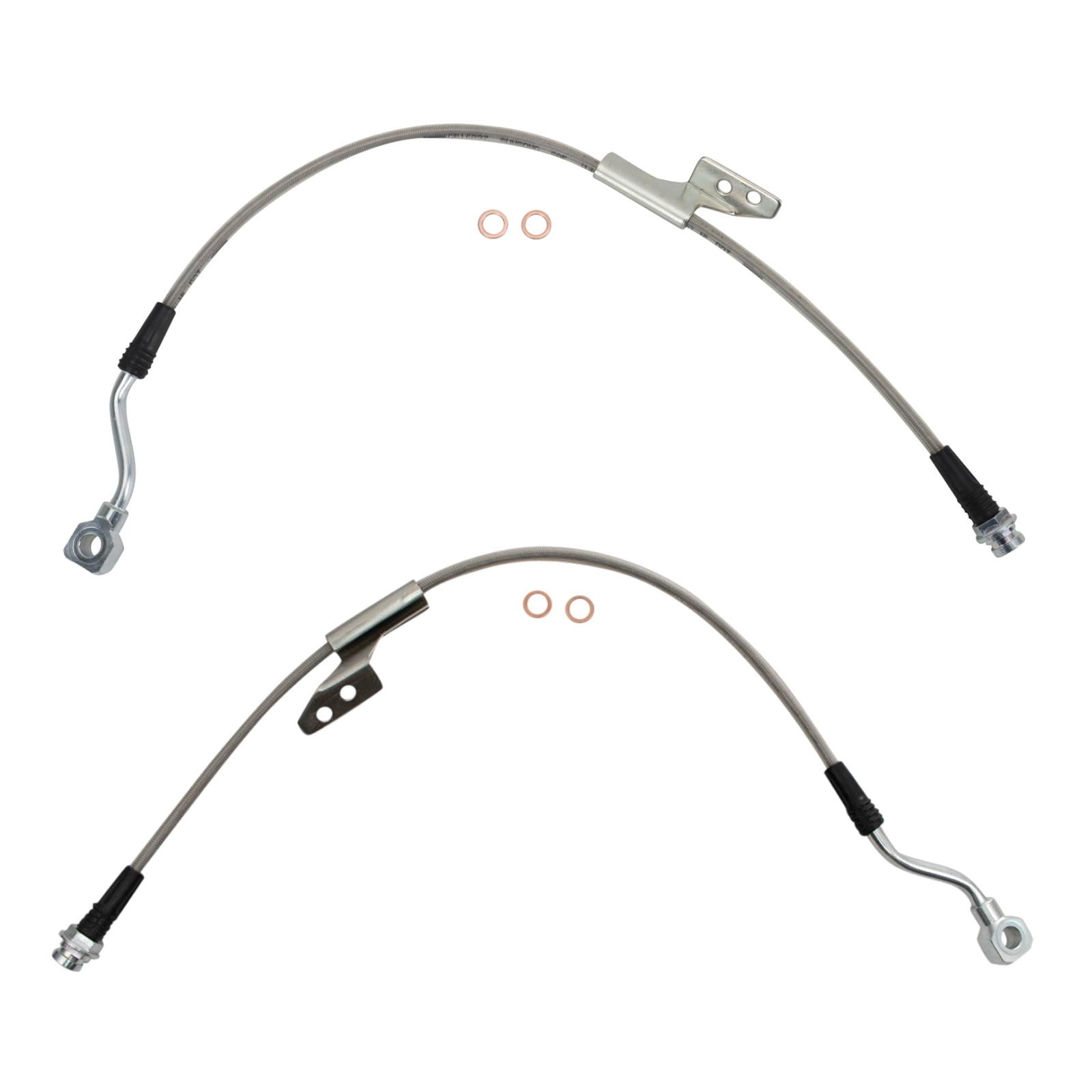 TRQ Front Performance Brake Hose Set Fits 1988-1999 Chevrolet C1500 ...