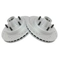 TRQ Front Performance Brake Rotor Drilled Slotted Pair Set for Chevy ...