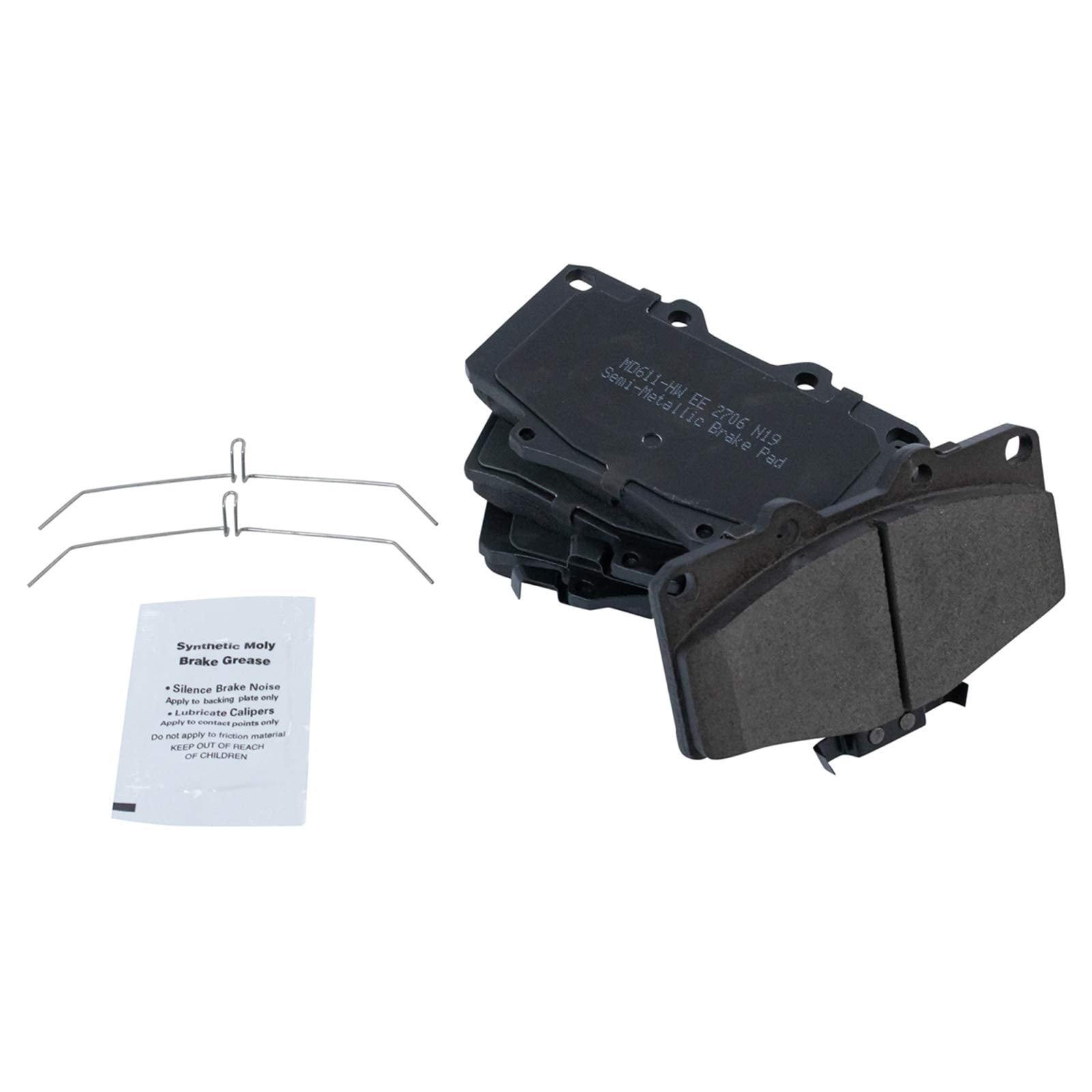 TRQ Front Posi Metallic Disc Brake Pads Set Kit for Toyota T100 4Runner ...