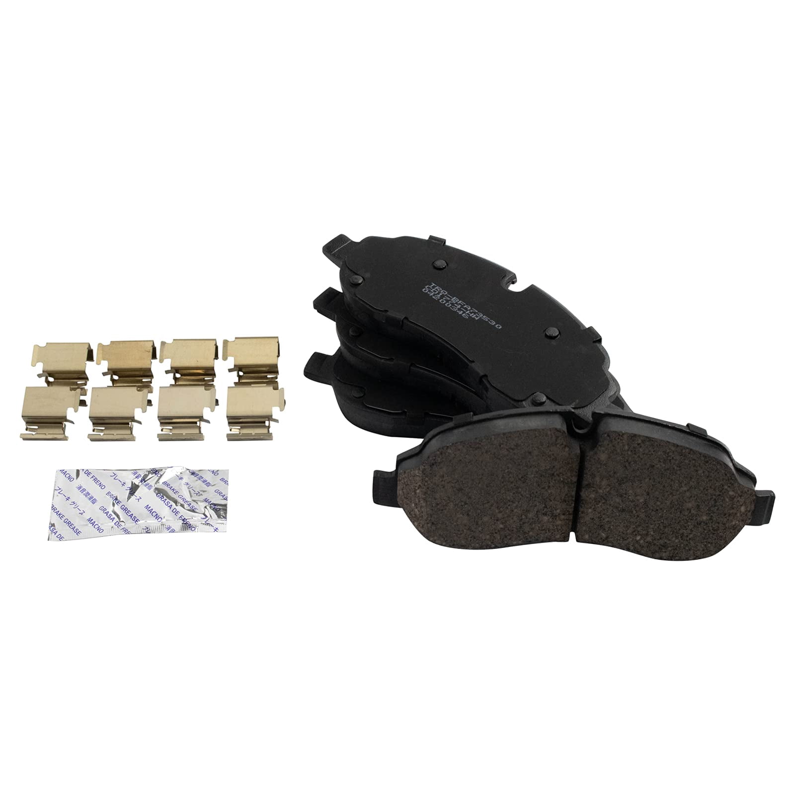 TRQ Front Premium Posi Ceramic Disc Brake Pad Set for Ford Transit Van ...