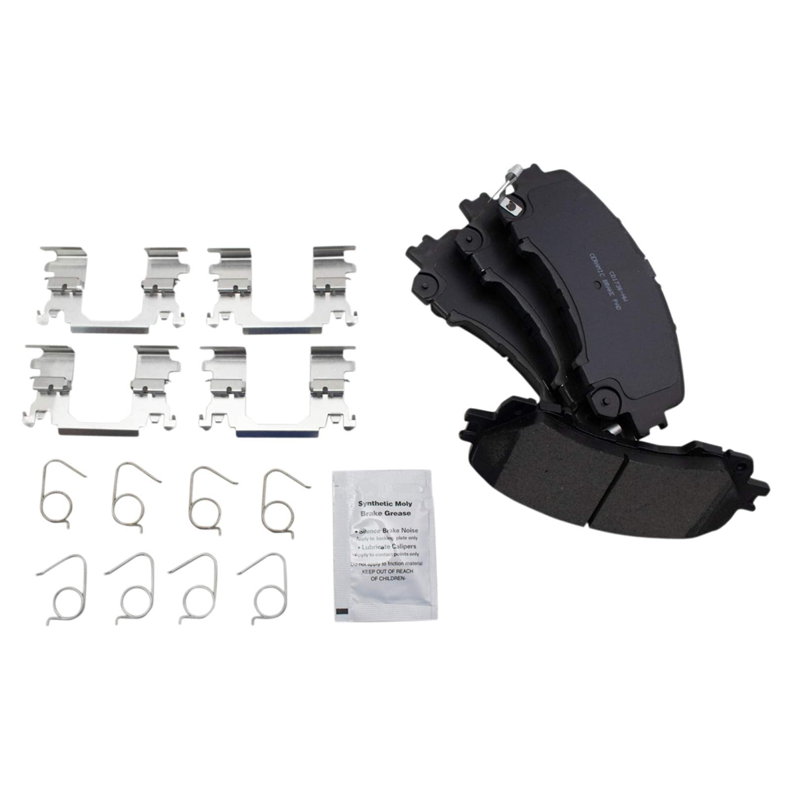TRQ Front Premium Posi Ceramic Disc Brake Pad Set for Infiniti Q50 ...