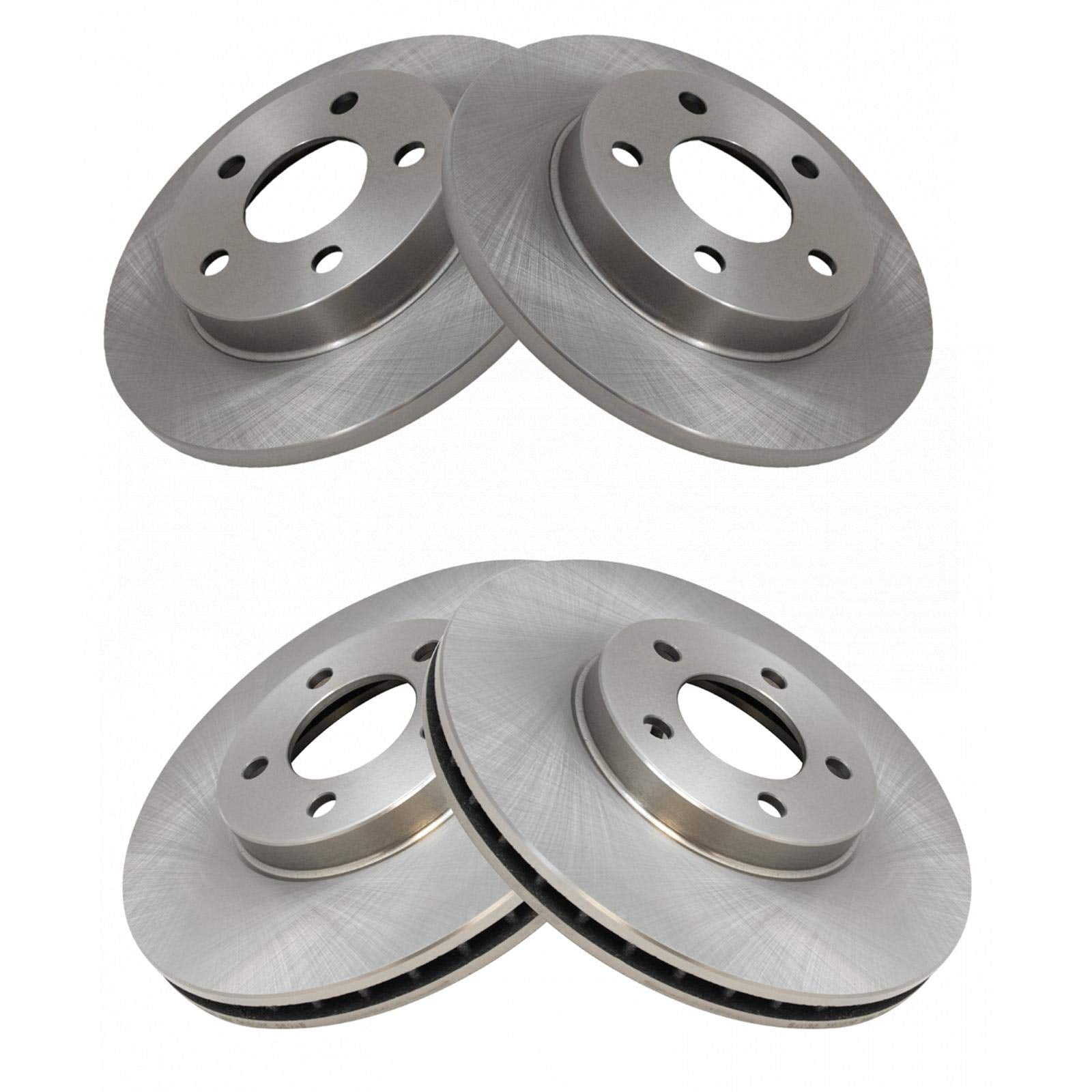 TRQ Front & Rear Brake Rotors Set Fits Select 1996-2007 Ford Taurus ...