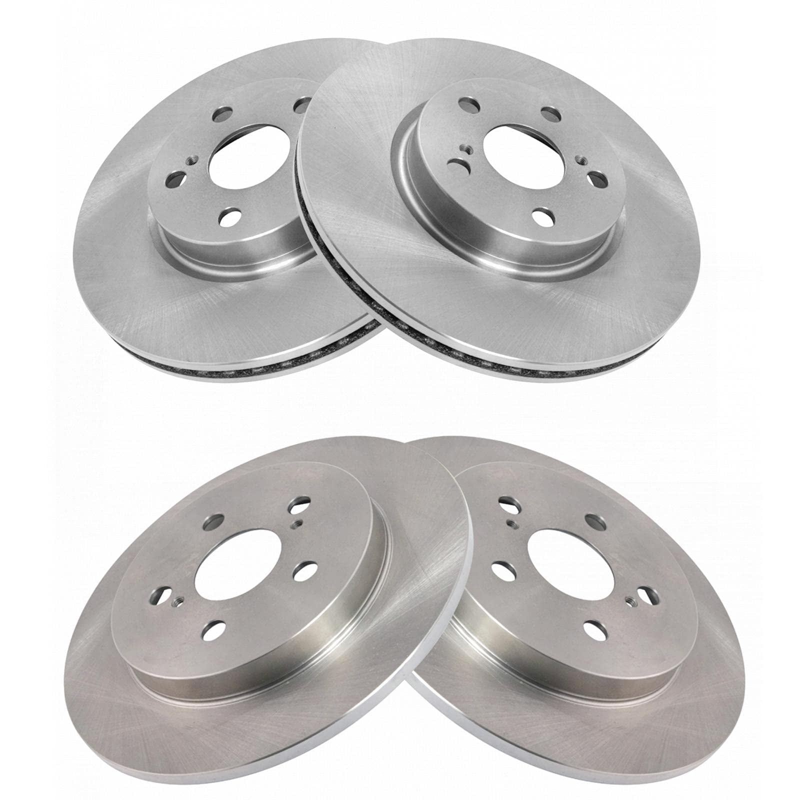 TRQ Front & Rear Brake Rotors Set Fits Select 2009-2010 Pontiac Vibe ...