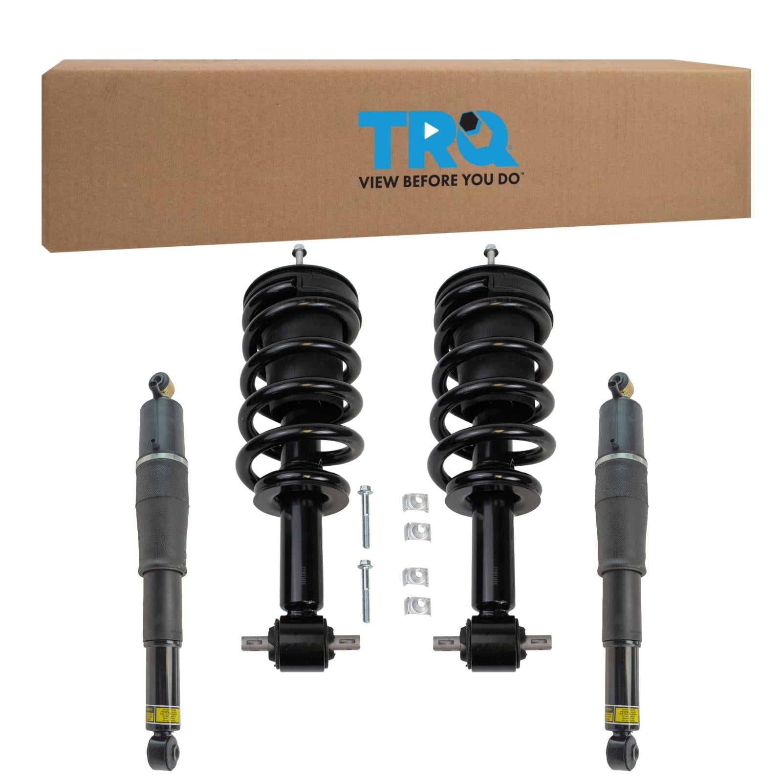 TRQ Front Rear Complete Loaded Strut Shock Kit Set 4pc for Tahoe Yukon ...