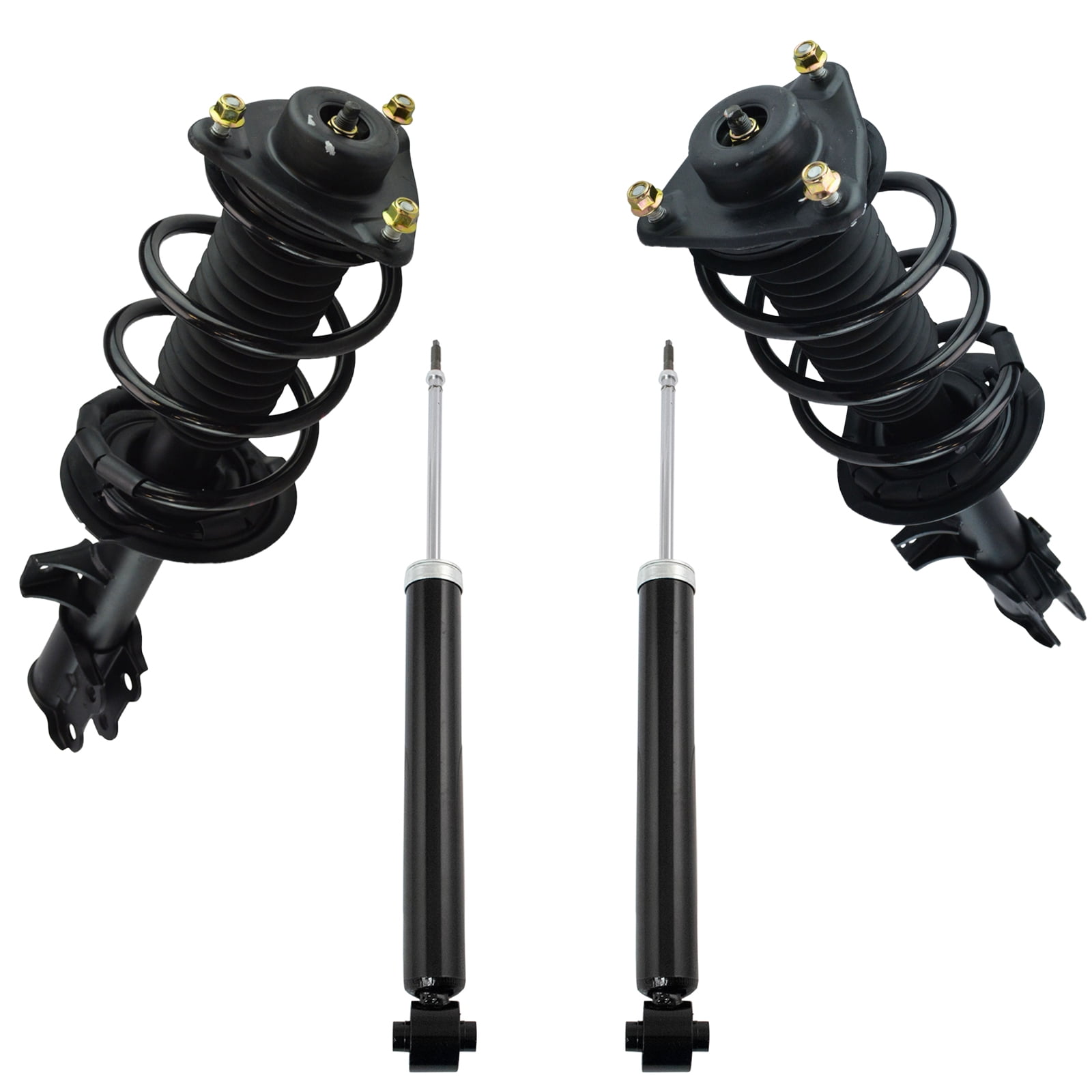 TRQ Front and Rear Complete Strut Assembly & Shock Absorber Kit ...