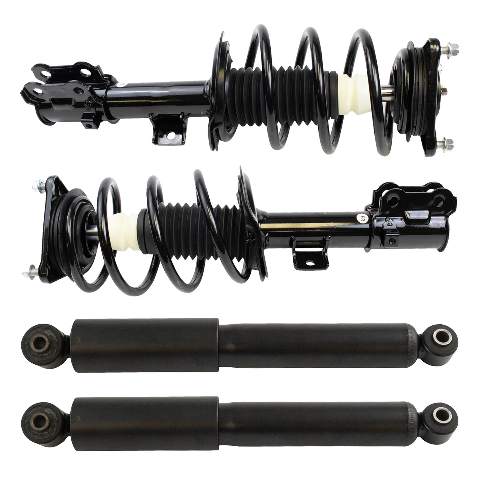 TRQ Front and Rear Complete Strut Assembly & Shock Absorber Kit ...