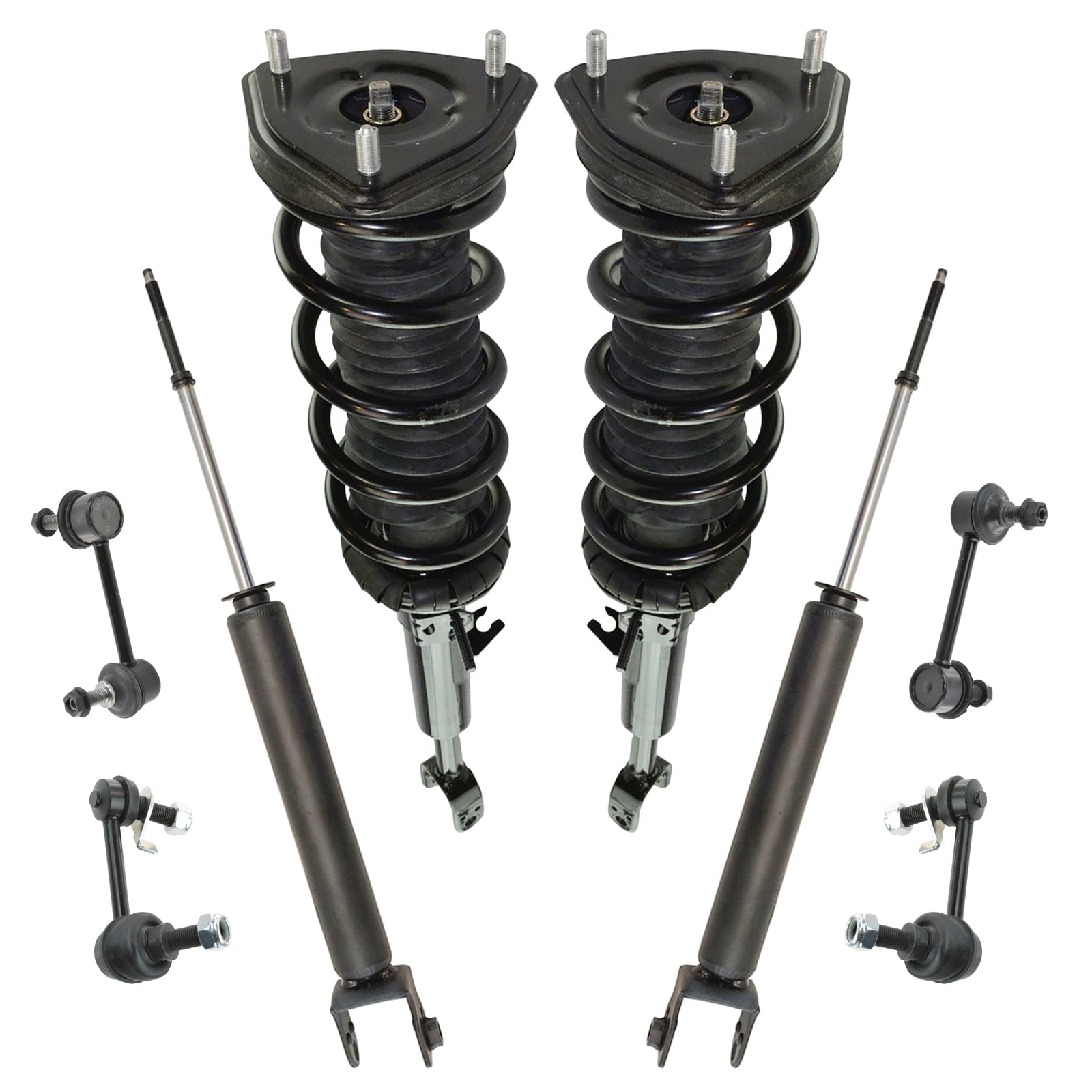 TRQ Front Rear Complete Strut Spring Assembly Shock Sway Link Kit for ...