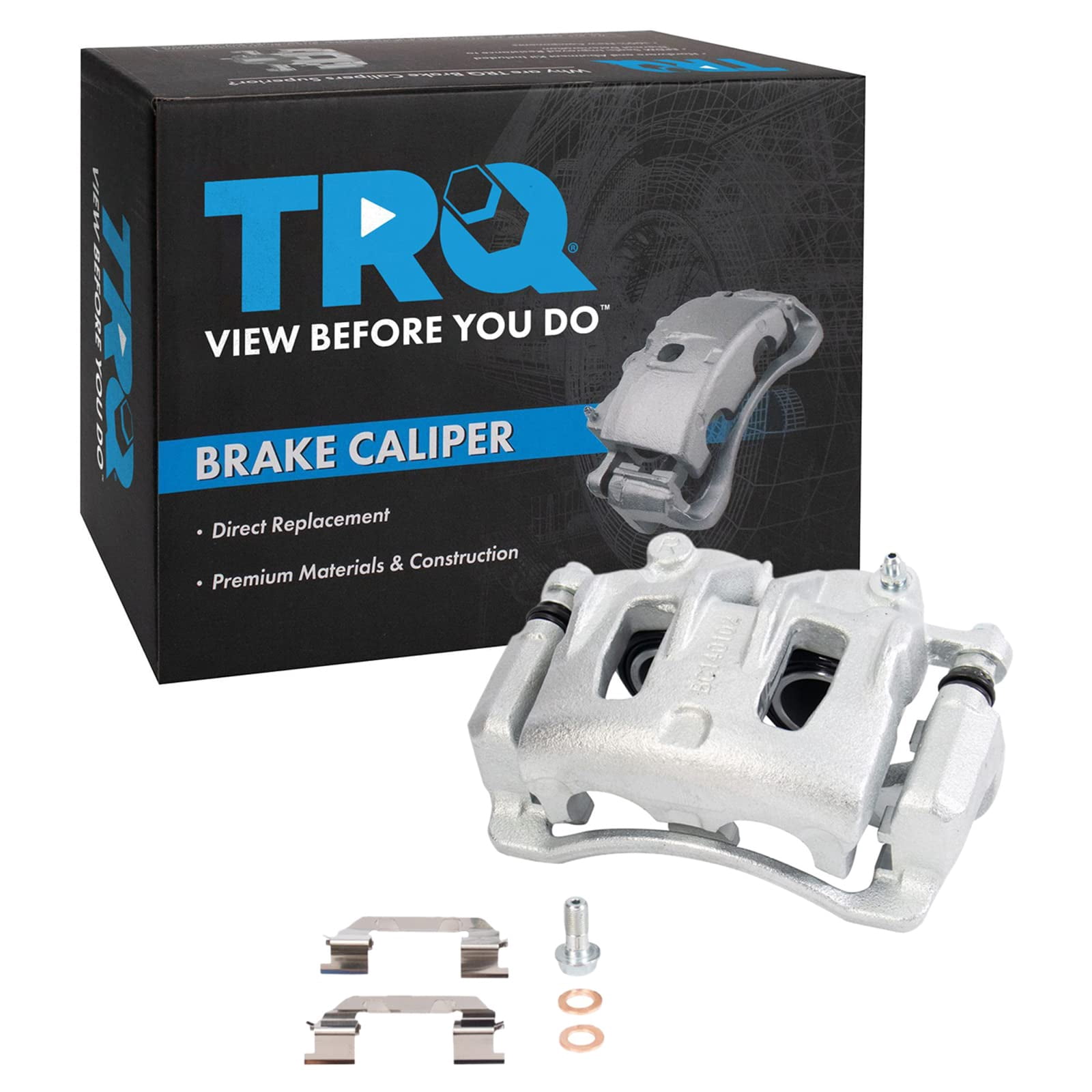 TRQ Front Right Brake Caliper w/Bracket Passenger Side Compatible with ...