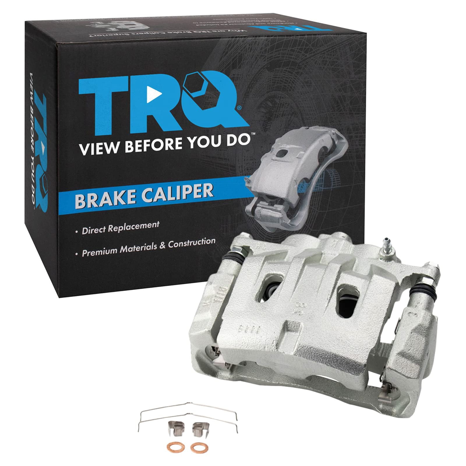 TRQ Front Right Brake Caliper w/Bracket Passenger Side Compatible with ...