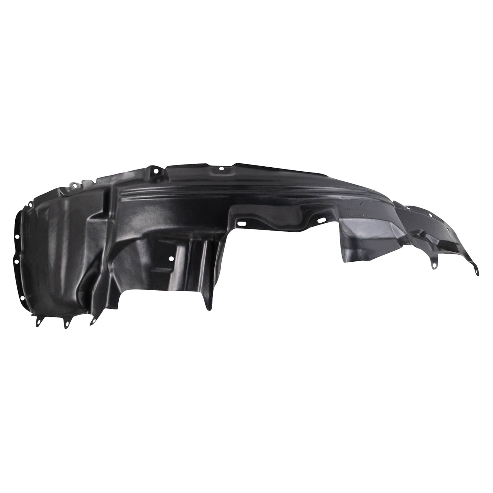TRQ Front Right Inner Fender Liner Black Passenger Side Fits Select ...