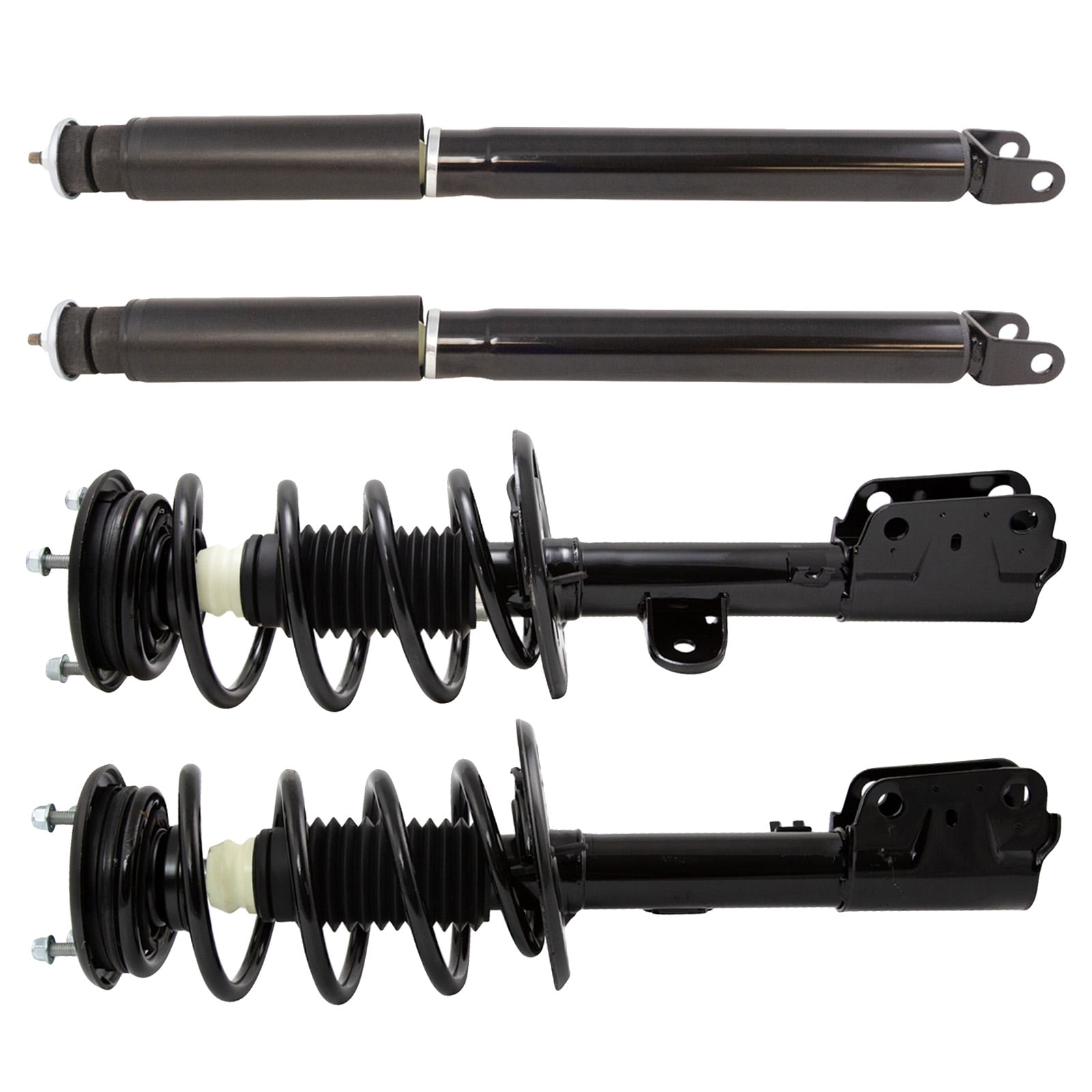 TRQ Front and Rear Complete Strut Assembly & Shock Absorber Kit ...
