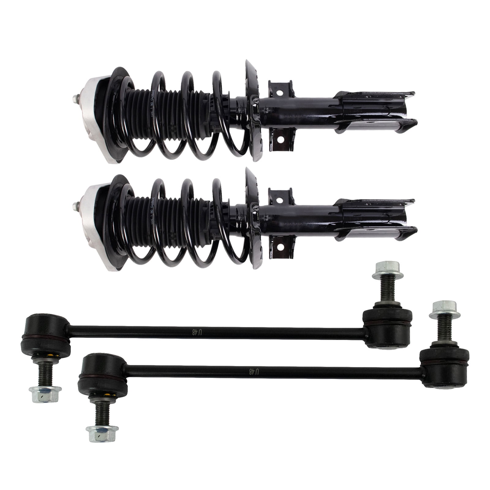 TRQ Front Struts & Links For 14-16 Mercedes-Benz E250 E400 10-16 E350 13-14 E550 SCA31099 Fits ...