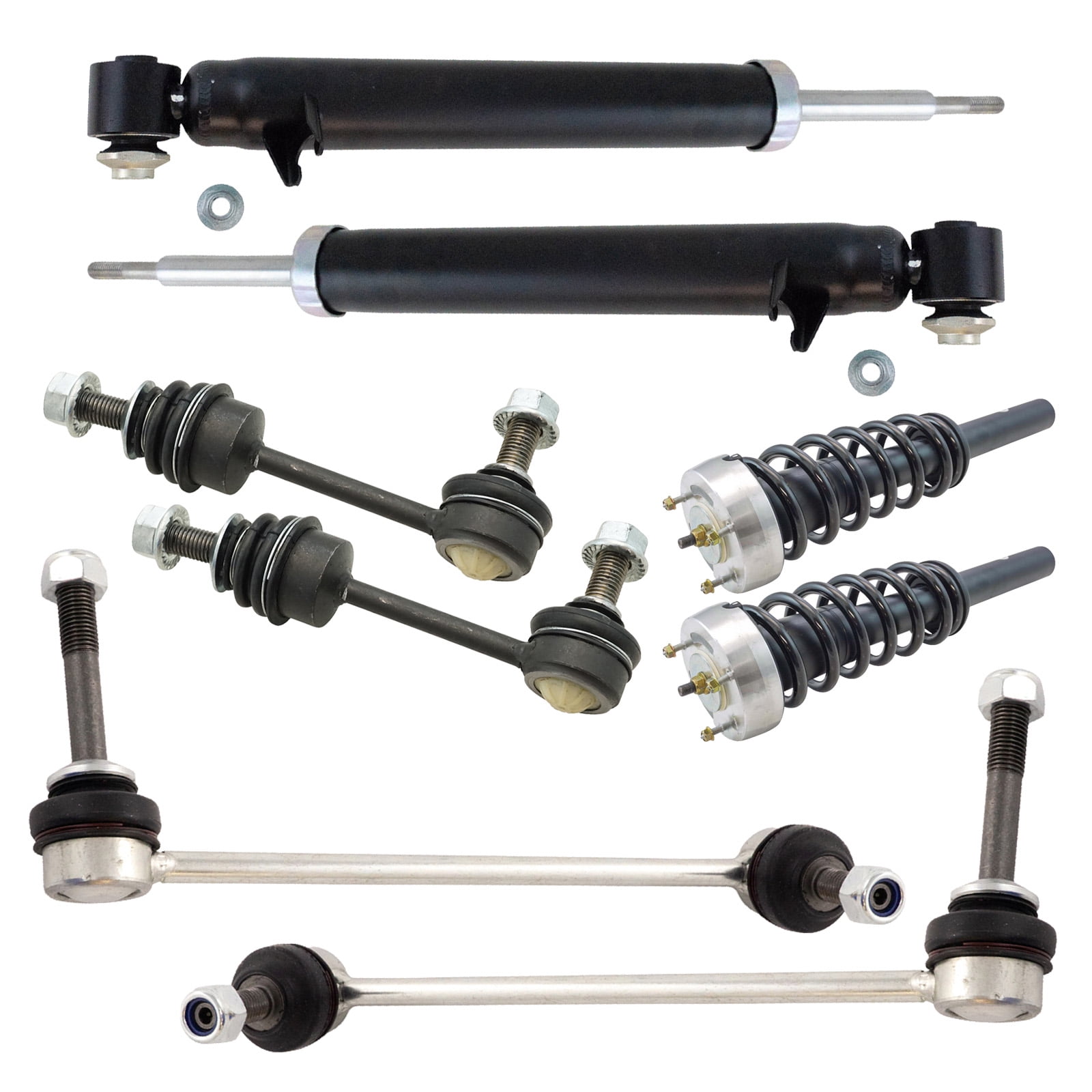 TRQ Front Struts & Links Rear Shocks & Links Fits 2007-2013 BMW X5 2008 ...