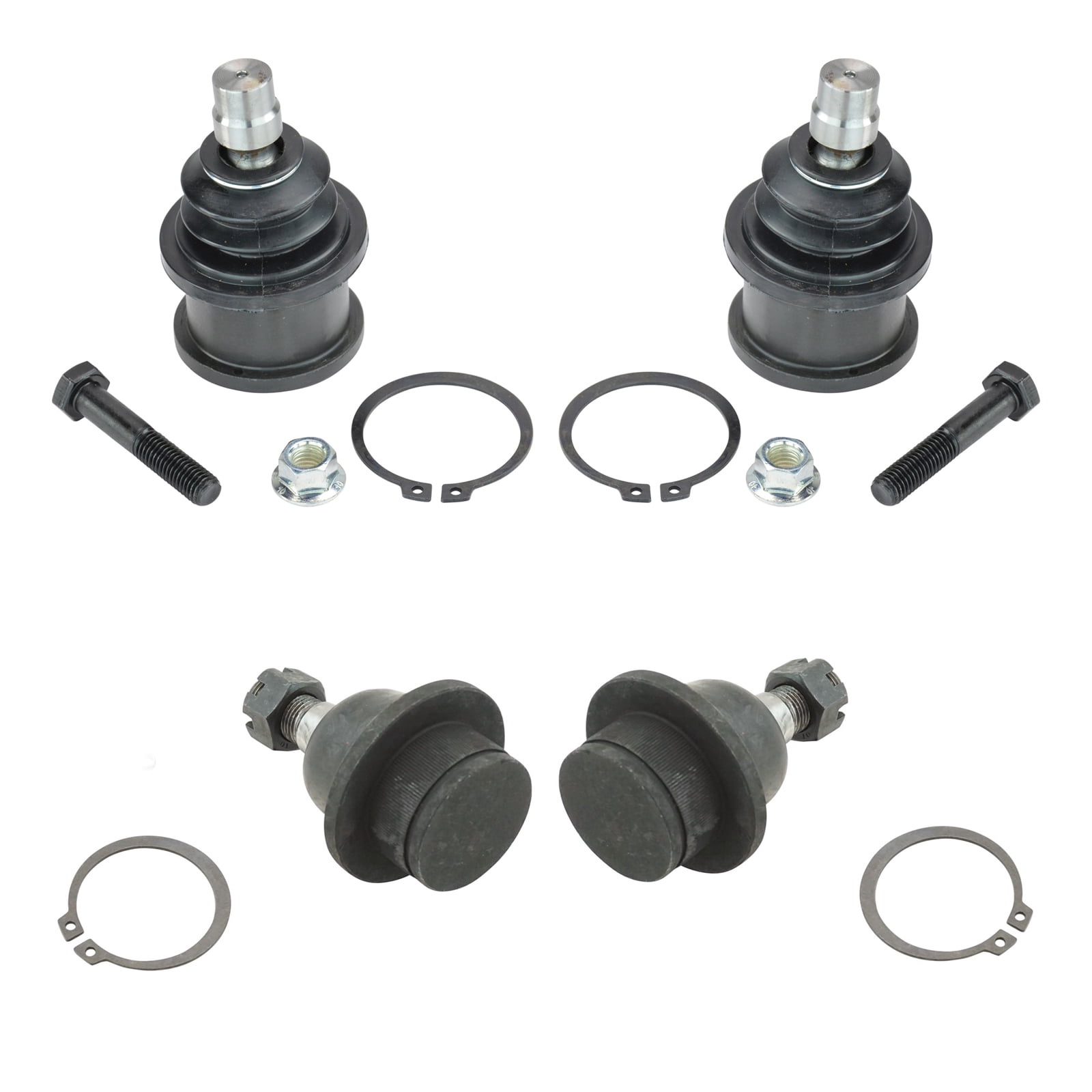 TRQ Front Upper Lower Ball Joint Suspension Driver Passenger Kit Set ...