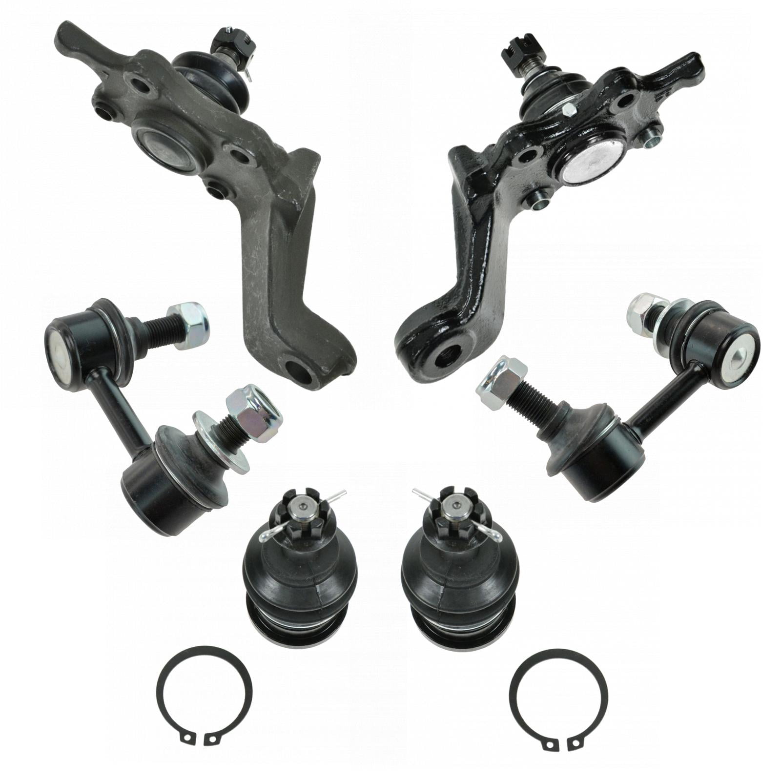 TRQ Front Upper & Lower Ball Joints with Sway Bar End Links Kit for ...
