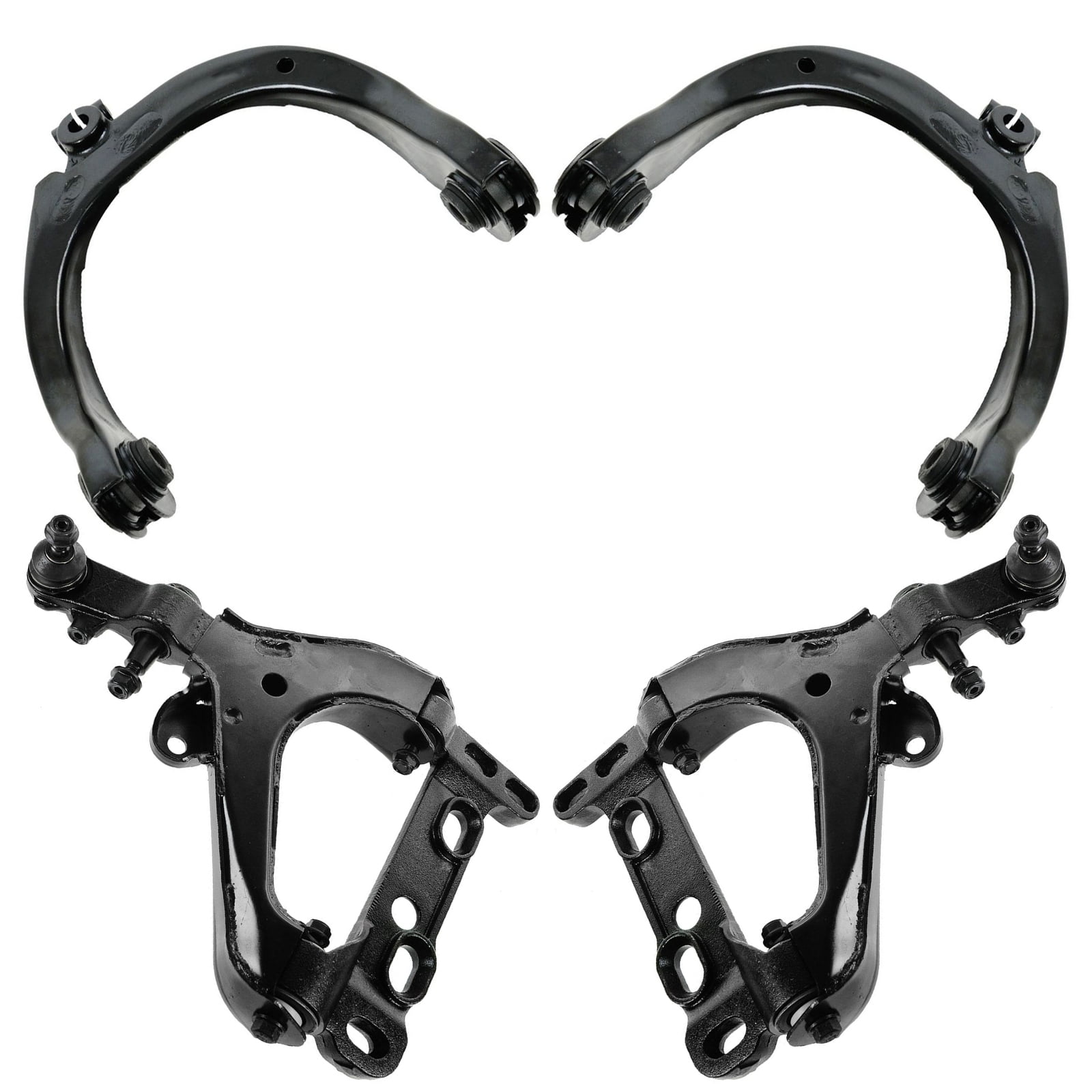 TRQ Front Upper Lower Control Arm Ball Joint Suspension Set 4pc for ...