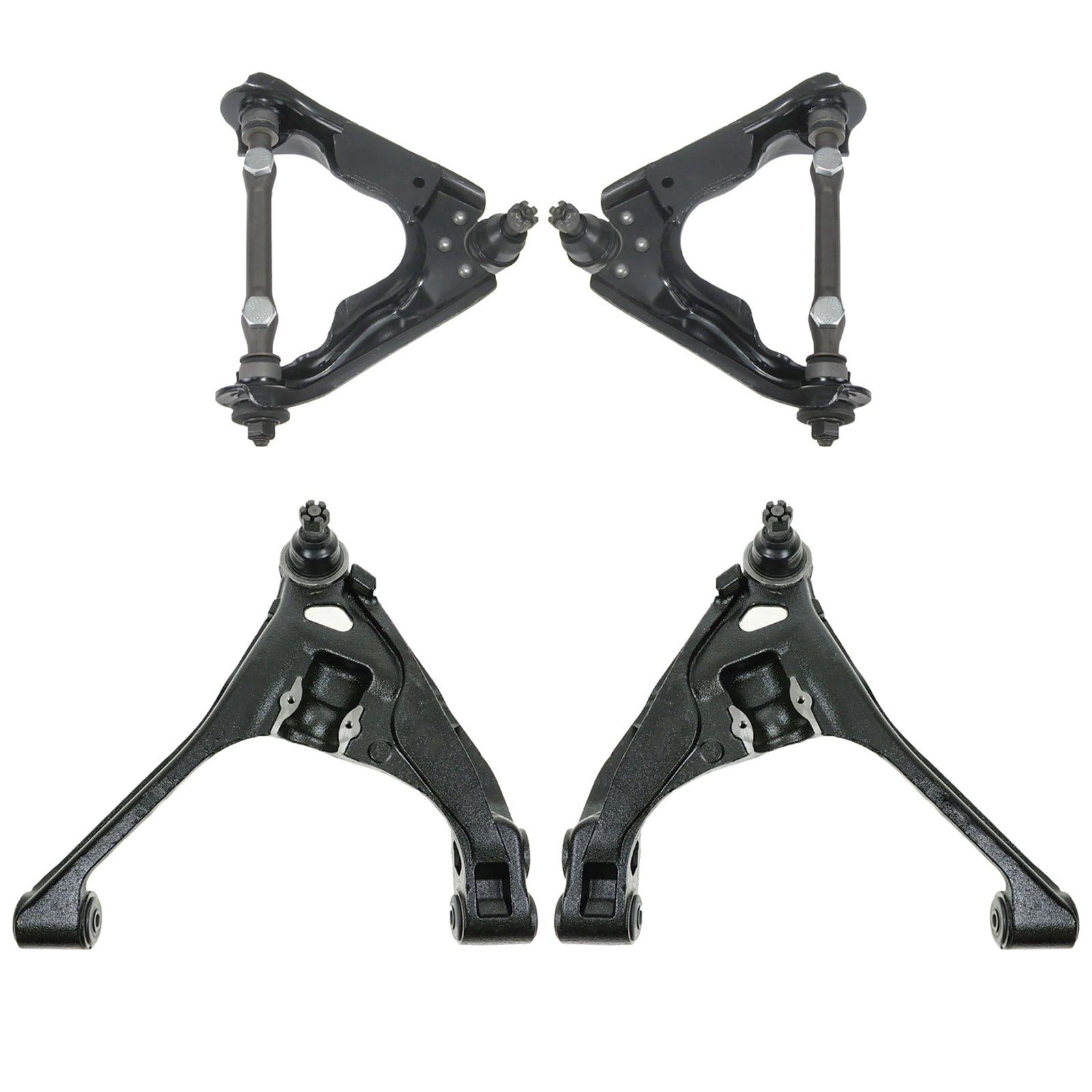 TRQ Front Upper & Lower Control Arm w/ Ball Joint Kit 4pc Set for ...