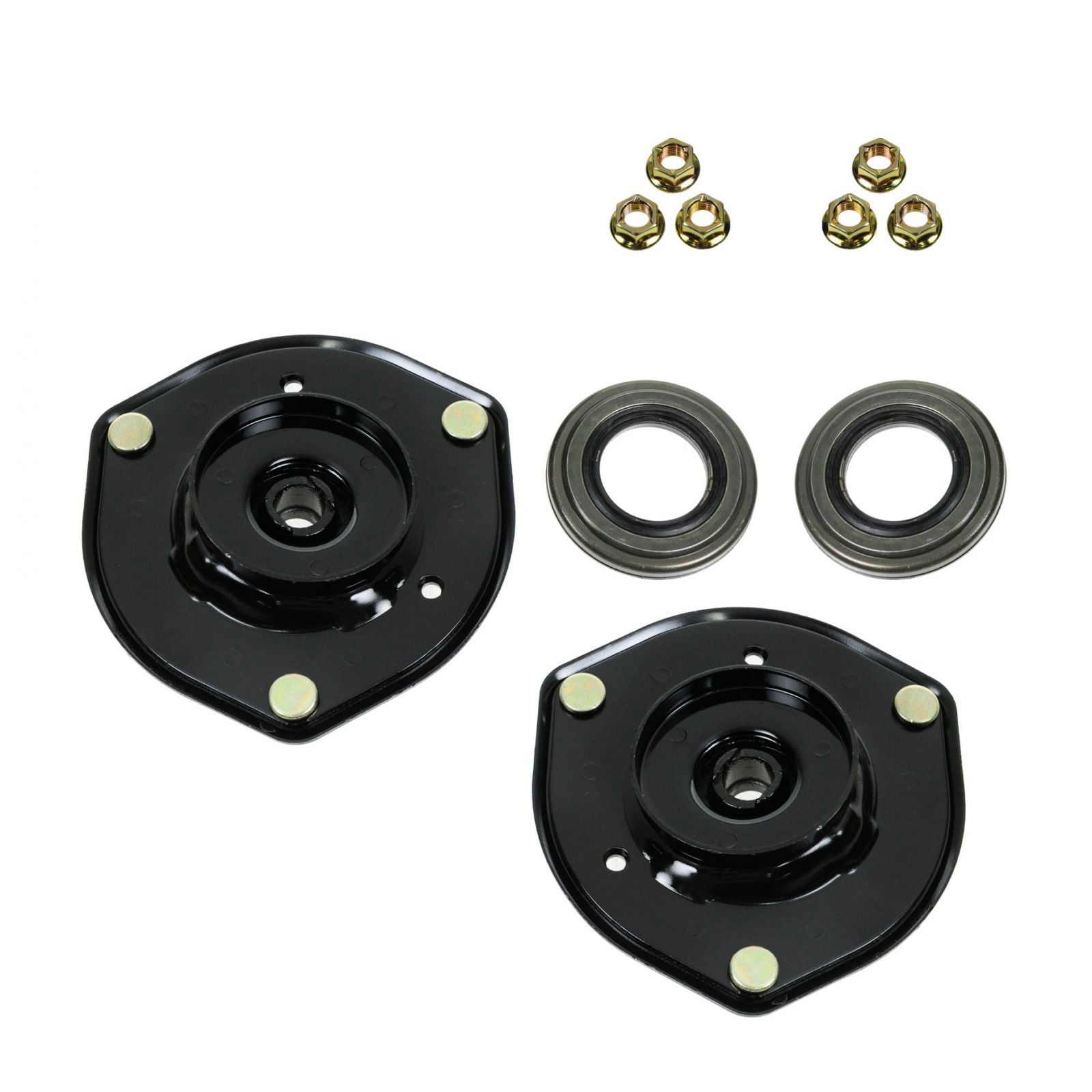 TRQ Front Upper Shock Strut Mount Kit Plate Bearing Pair Set of 2 Fits ...