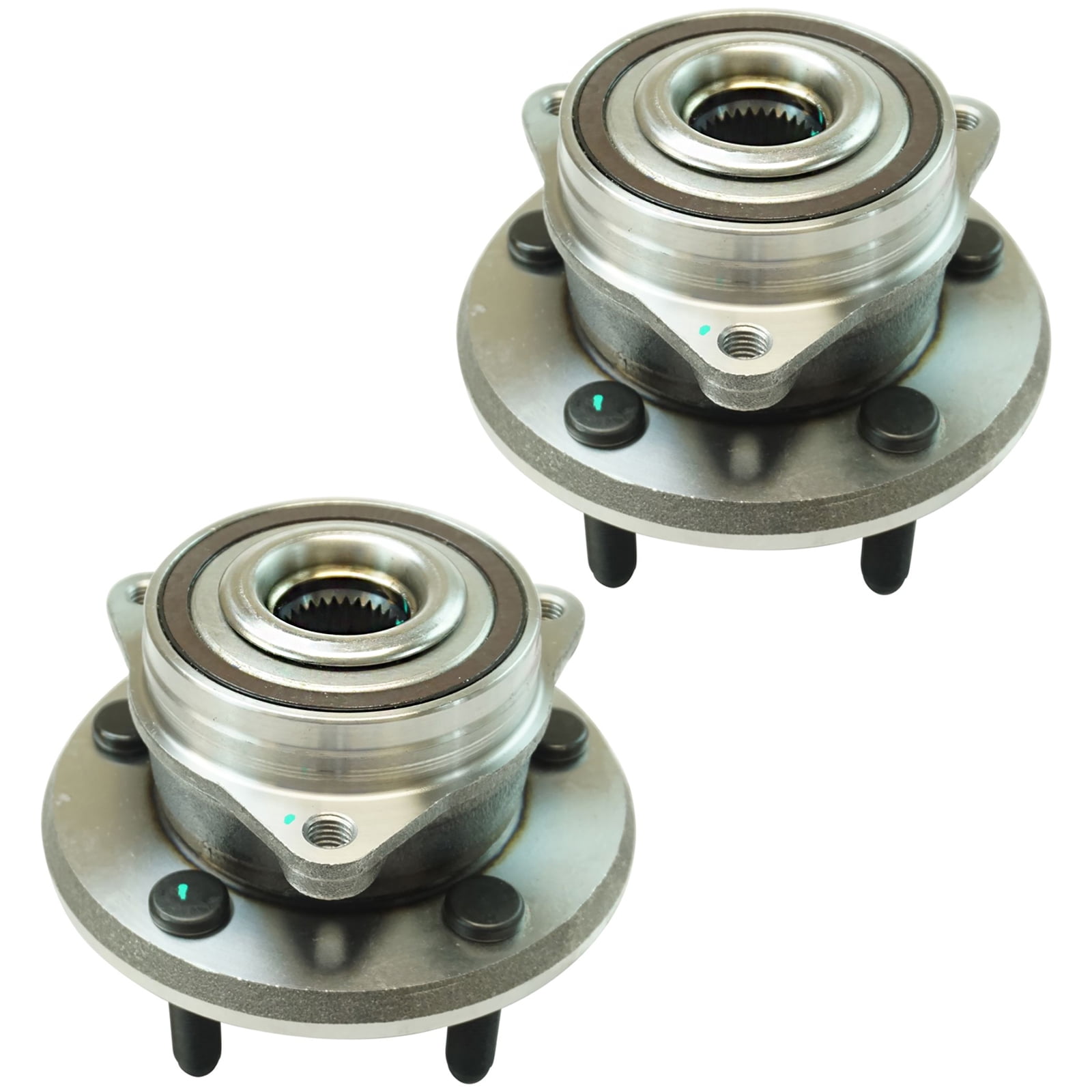TRQ Front Wheel Bearing & Hub Assembly Kit Pair for Dodge Jeep SUV ...