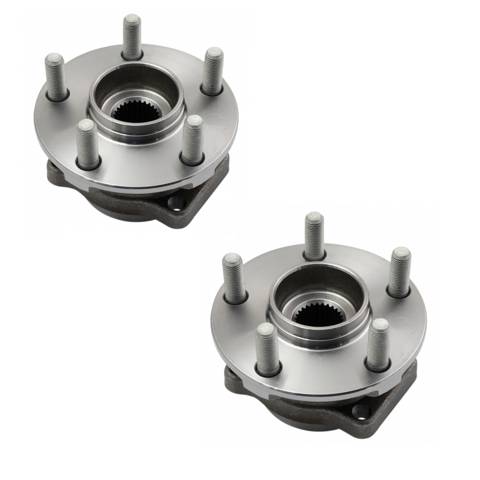 TRQ Front Wheel Bearing & Hub Assembly LH & RH Kit Pair for Subaru New ...