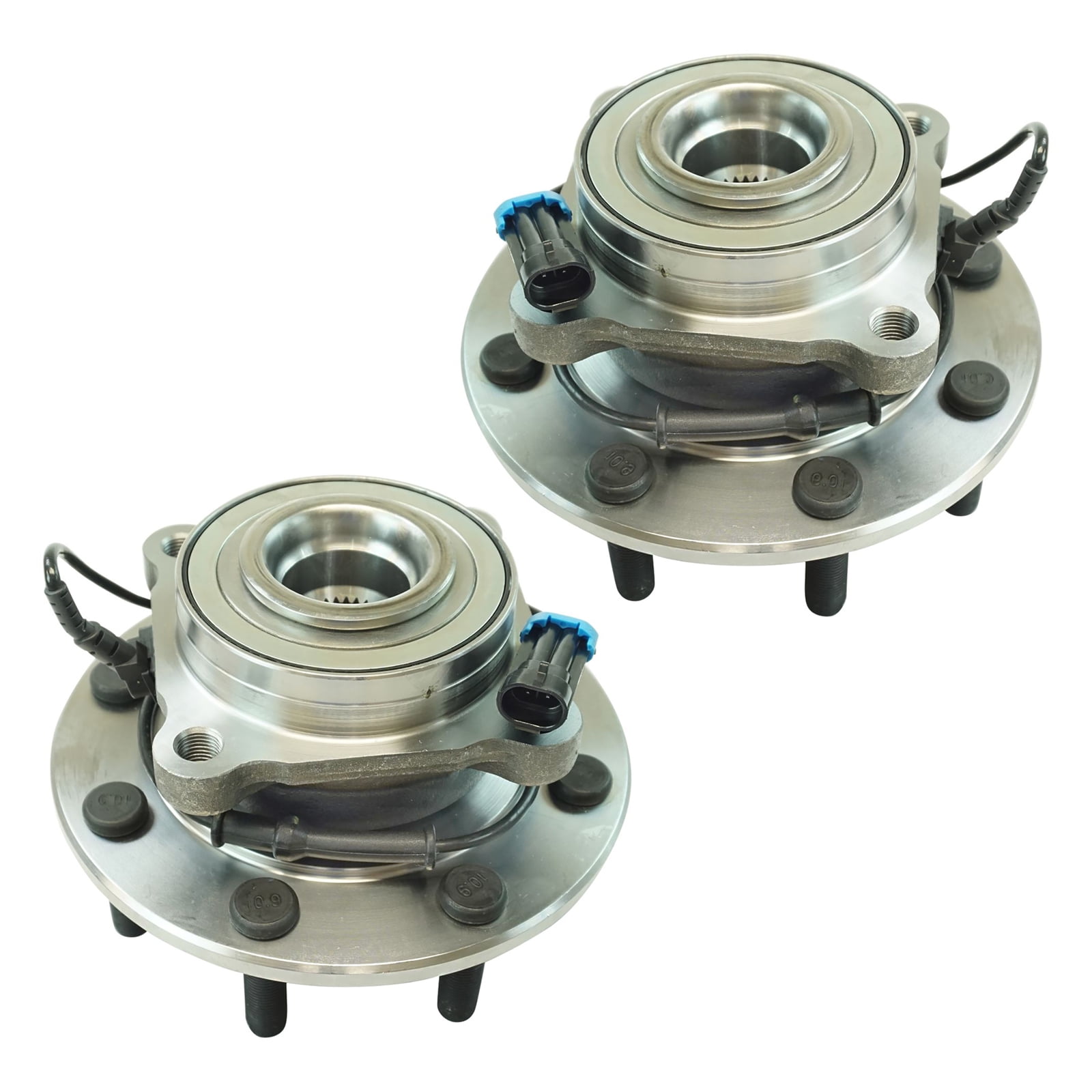 TRQ Front Wheel Bearing & Hub Assembly Set of 2 Pair for GM Pickup ...