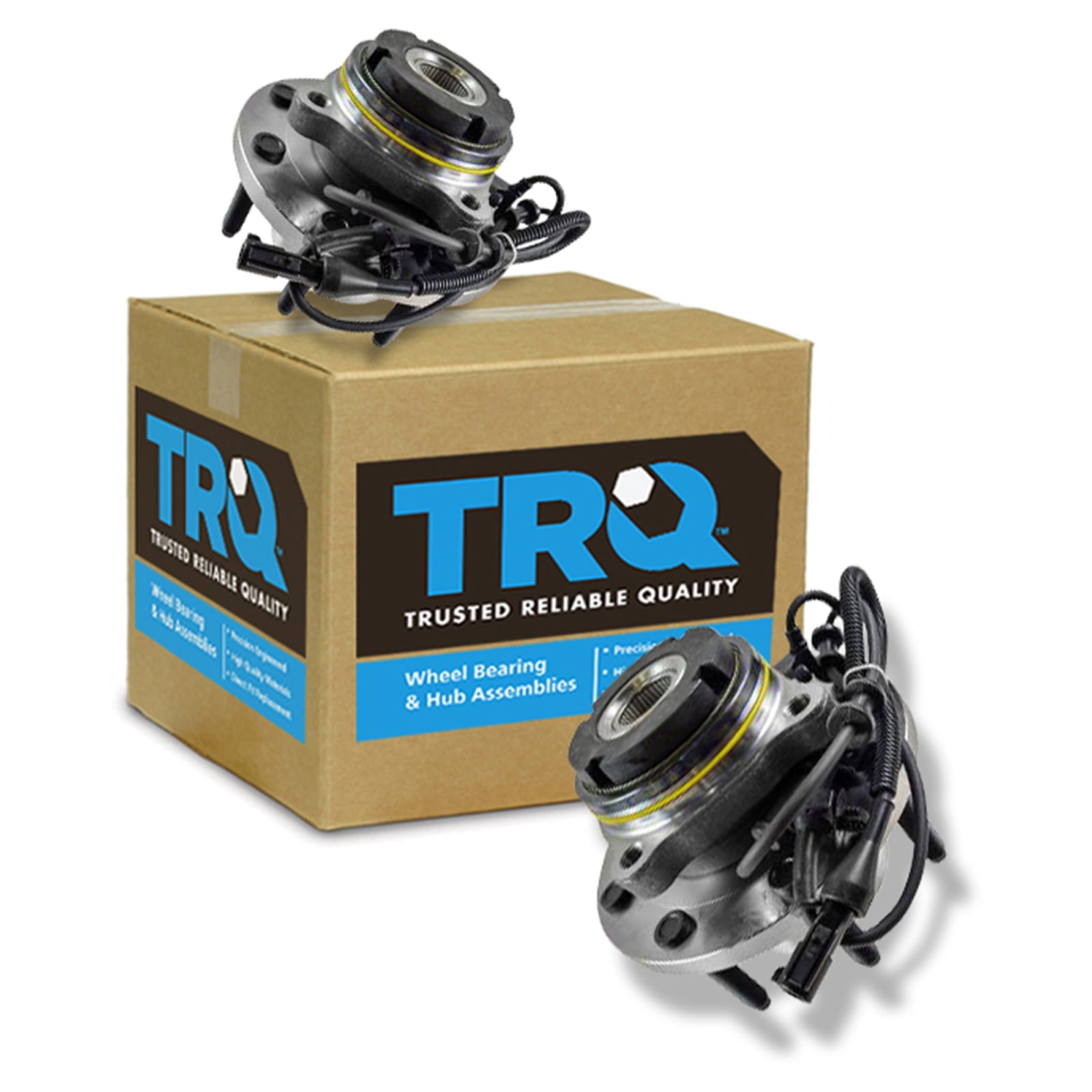 TRQ Front Wheel Hub & Bearing LH & RH Pair Set for Ford F250 F350 Excursion 4x4 BHA50041 ...