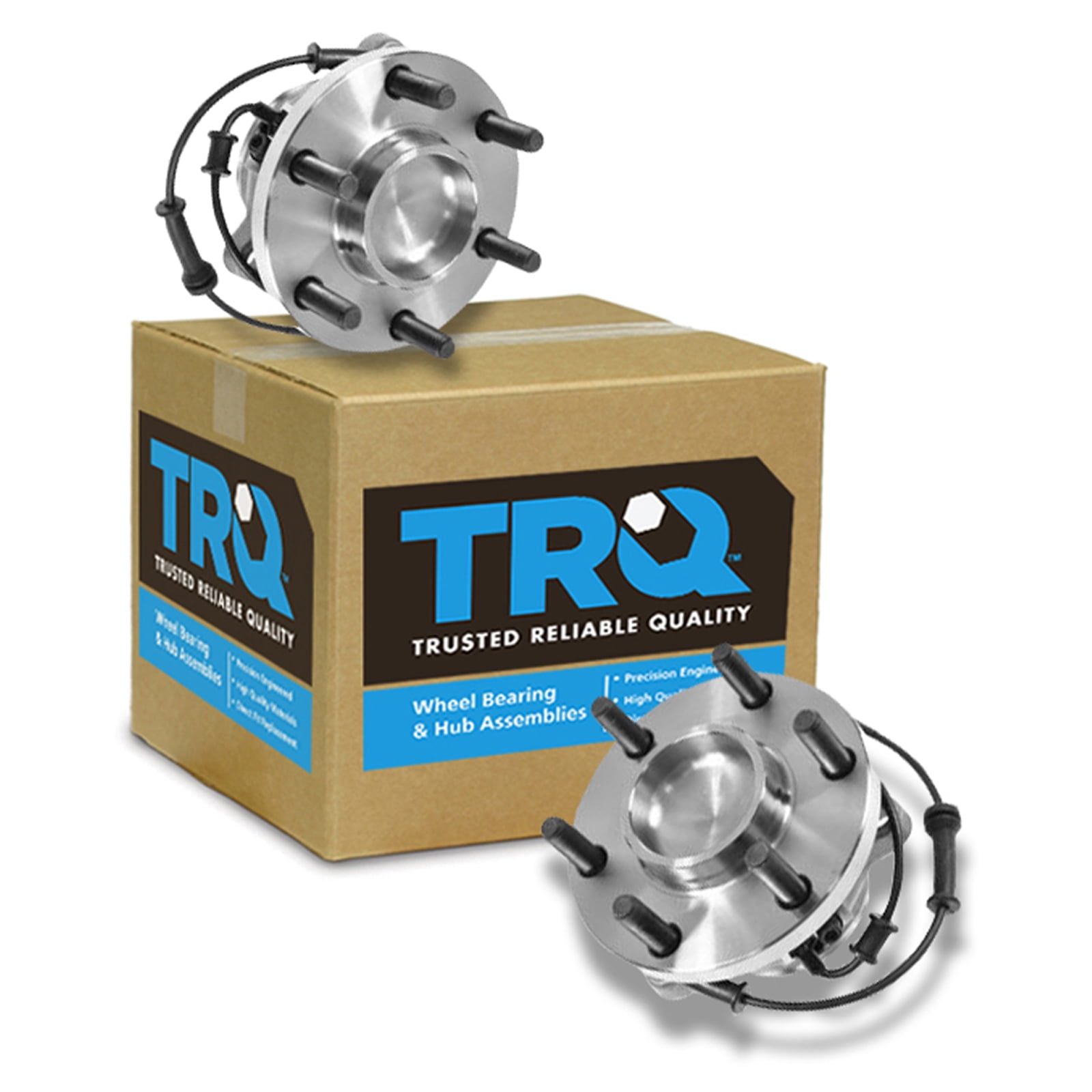 TRQ Front Wheel Hub & Bearing Left & Right Pair Set of 2 For 05-12 ...