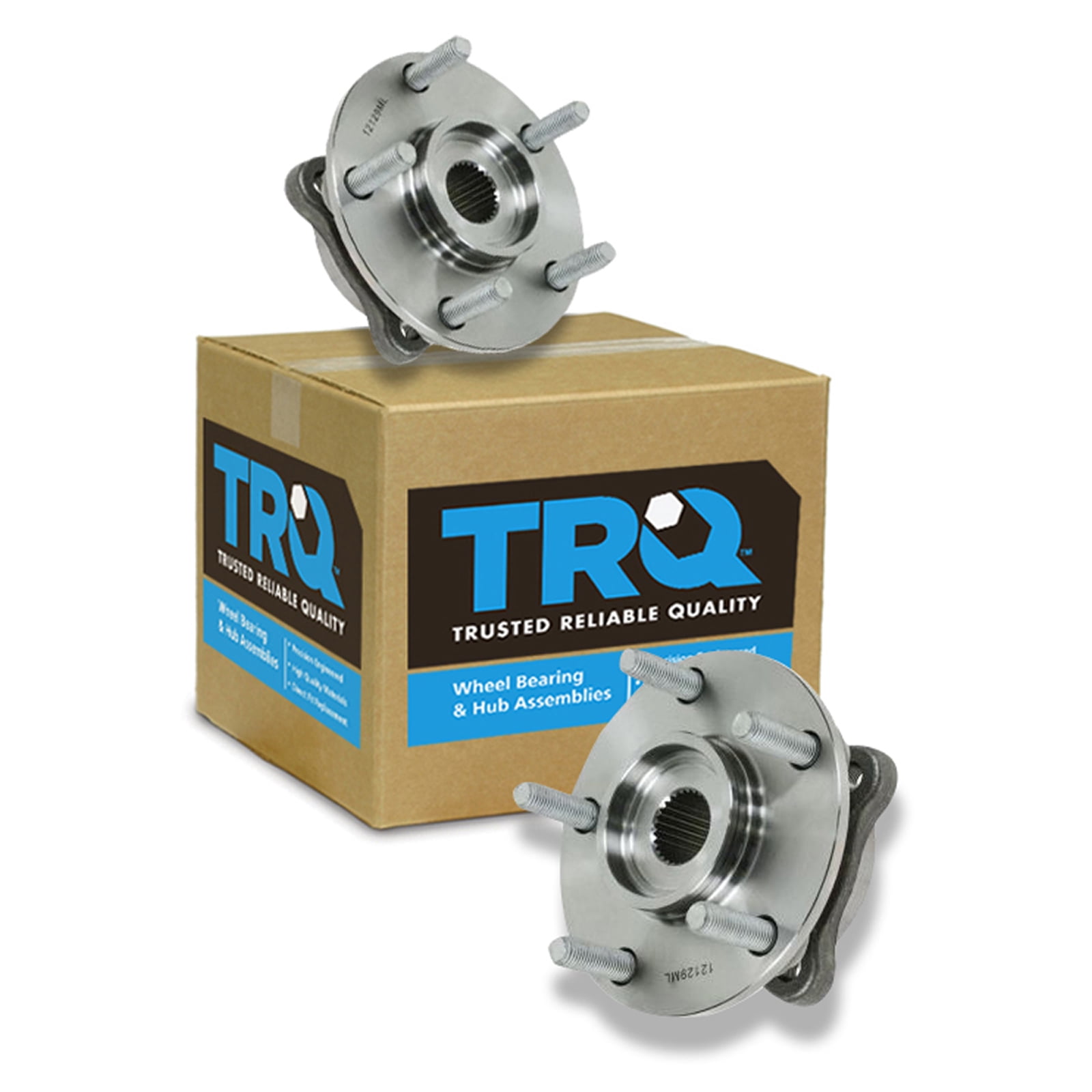 TRQ Front Wheel Hub & Bearing Pair Assembly Set for 3000GT Lancer Evo w ...